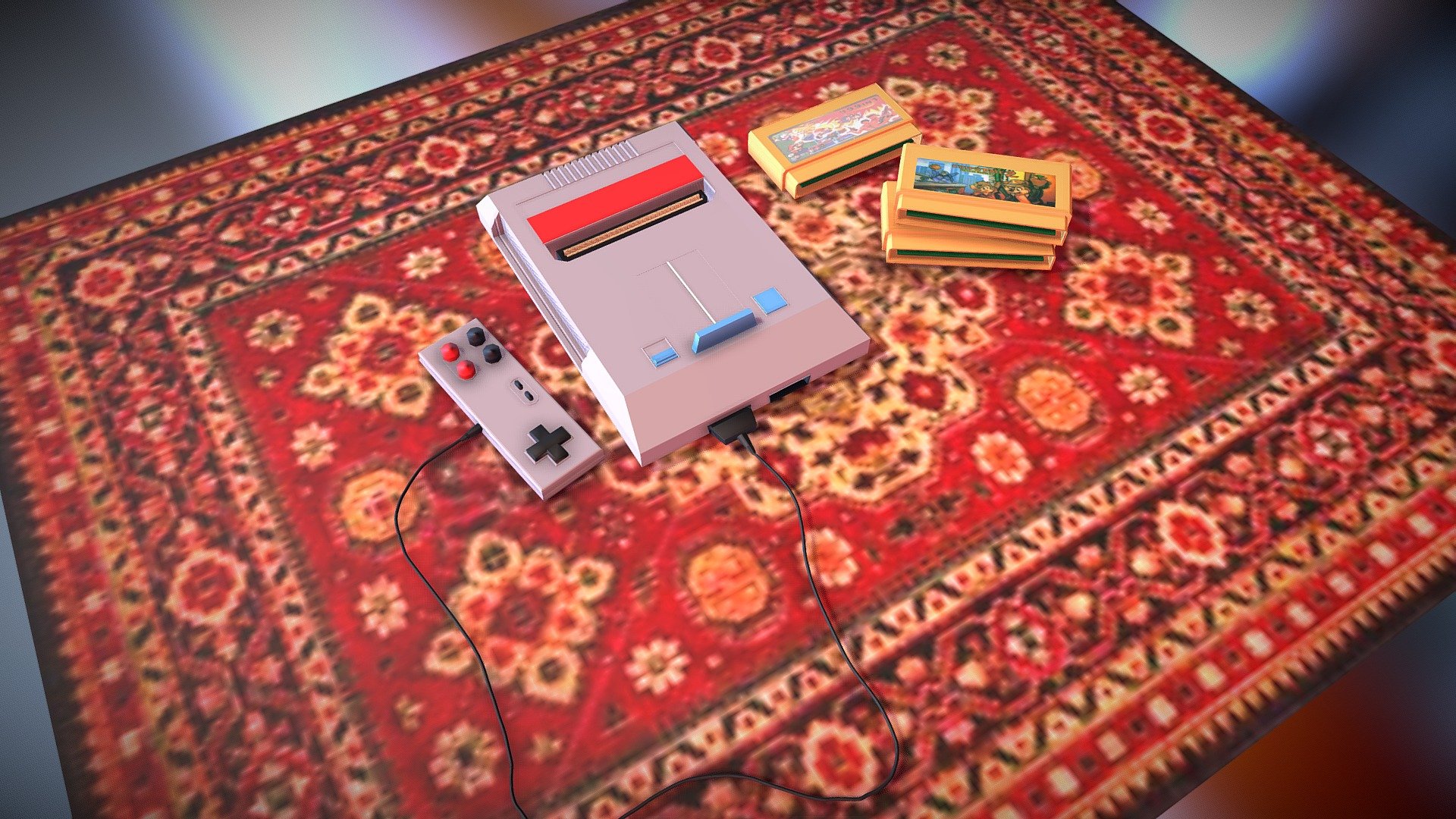 Nintendo Dendy - 3D model by 8bit (@8_bit) [bab4f90] - Sketchfab