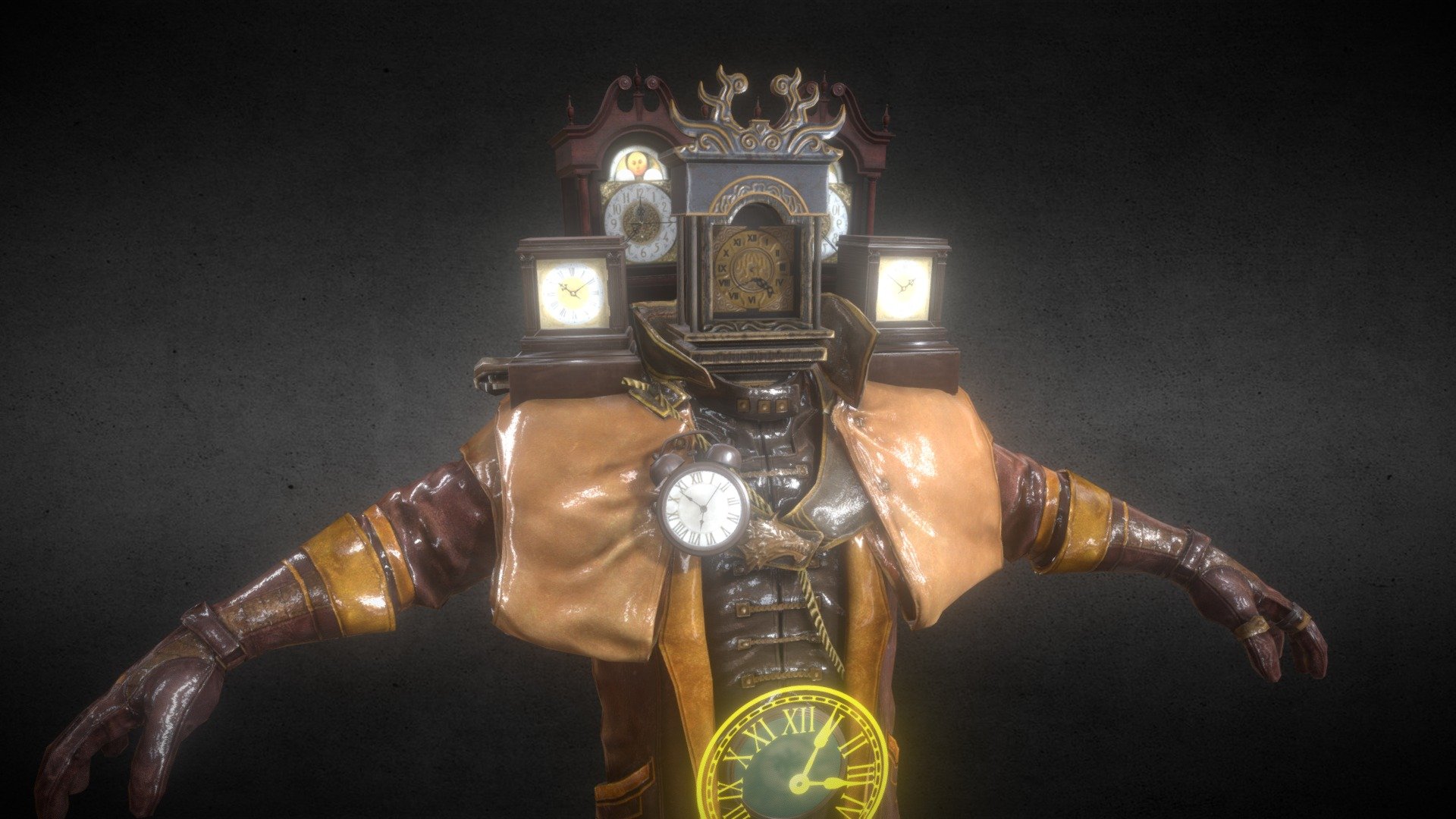 Vintage titan clockman - Download Free 3D model by photon (that one ...