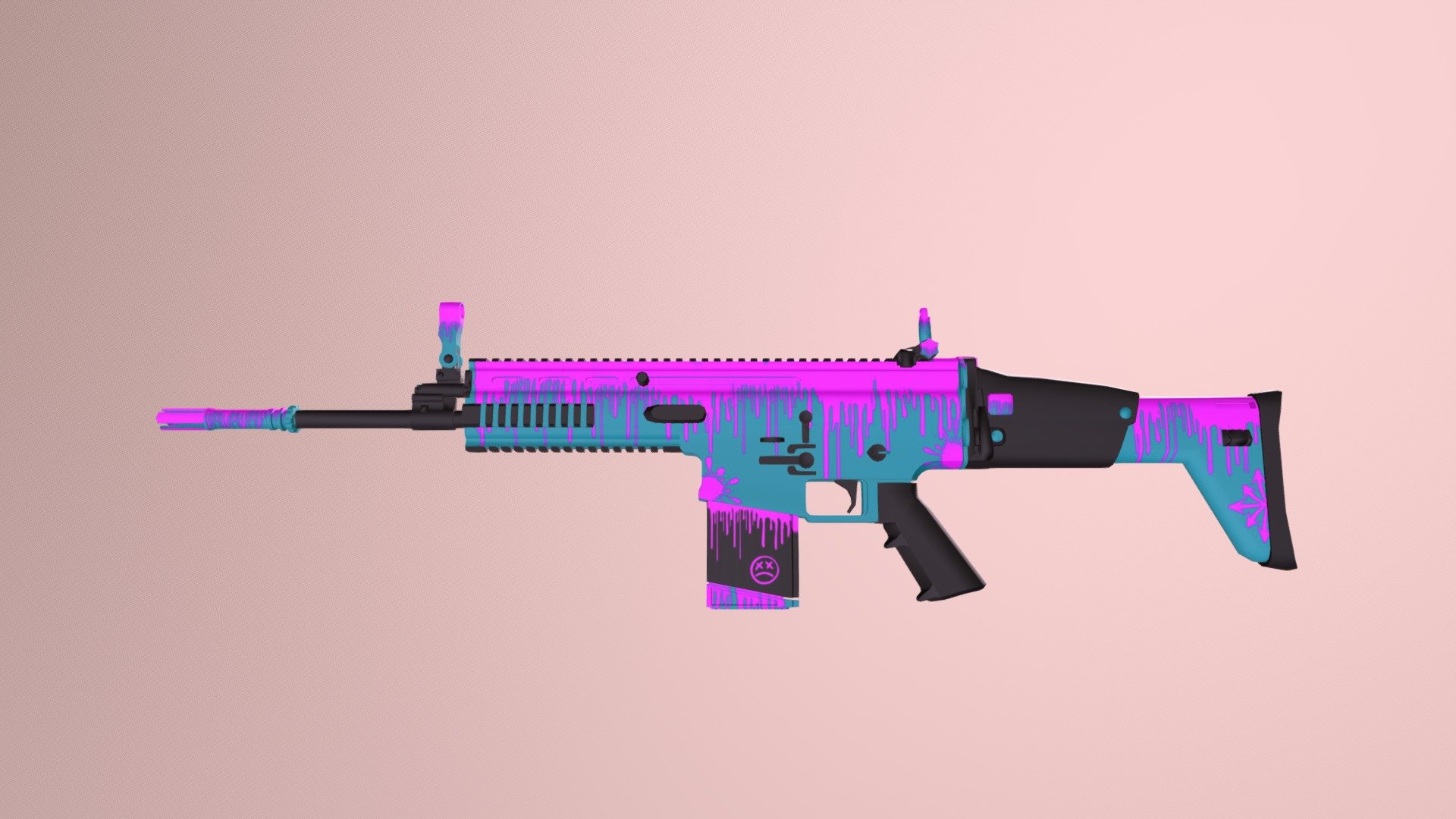 SCAR-H Spray - 3D model by paolo2907 [bab75d1] - Sketchfab