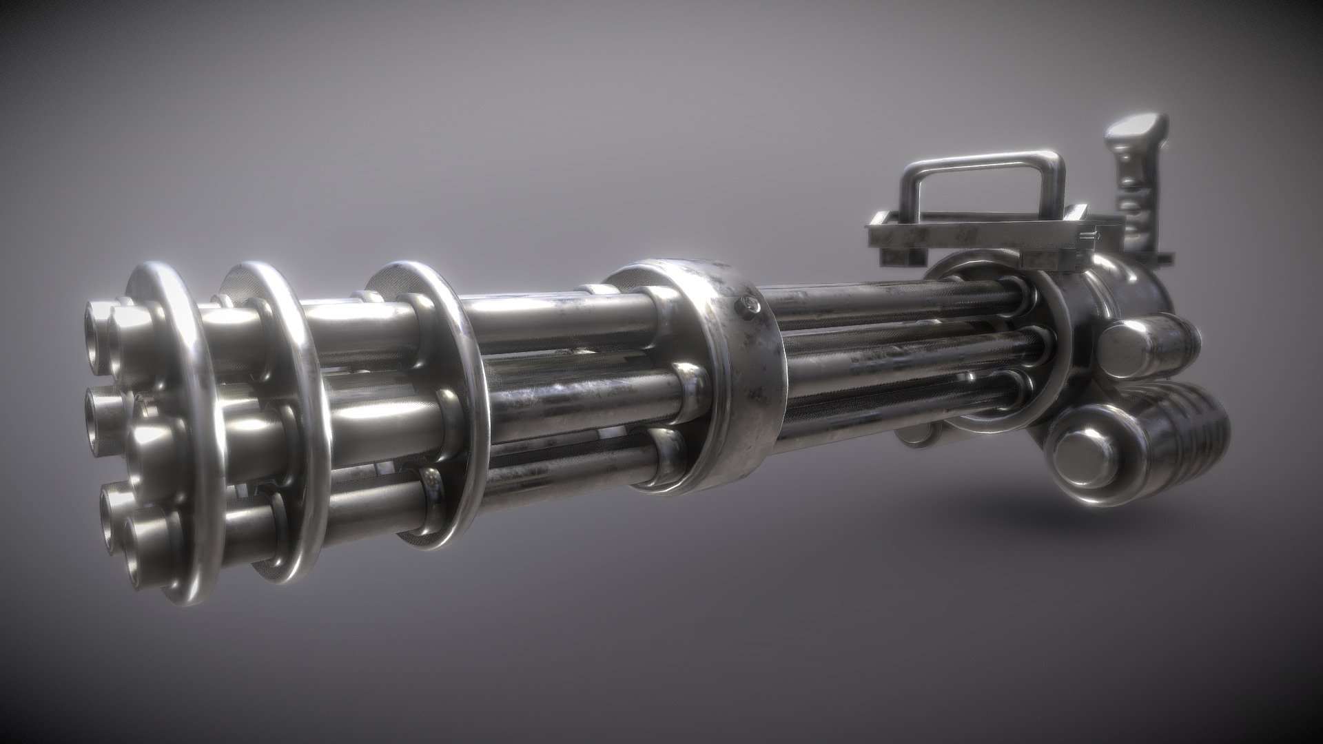 M134 Minigun Model 2.0 - Download Free 3D model by David06 [bab847b ...