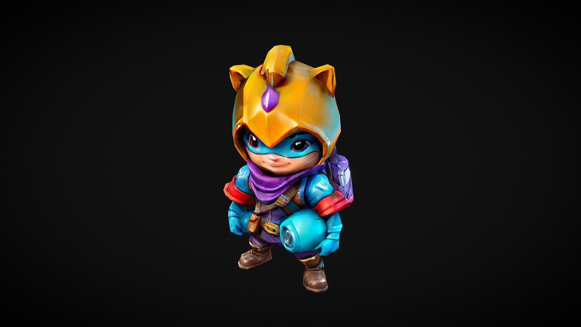 Sparrow, a cute fantasy character with vibrant c - Download Free 3D ...