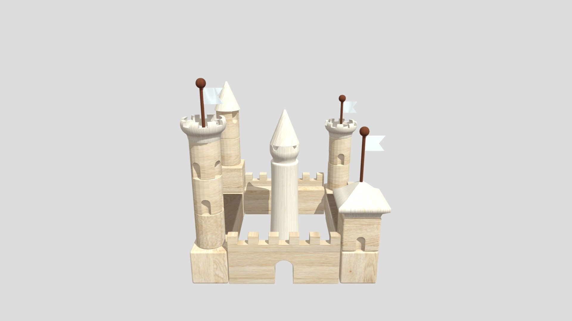 Castle_SmallFort - Download Free 3D model by chen3702 [babe1d3] - Sketchfab