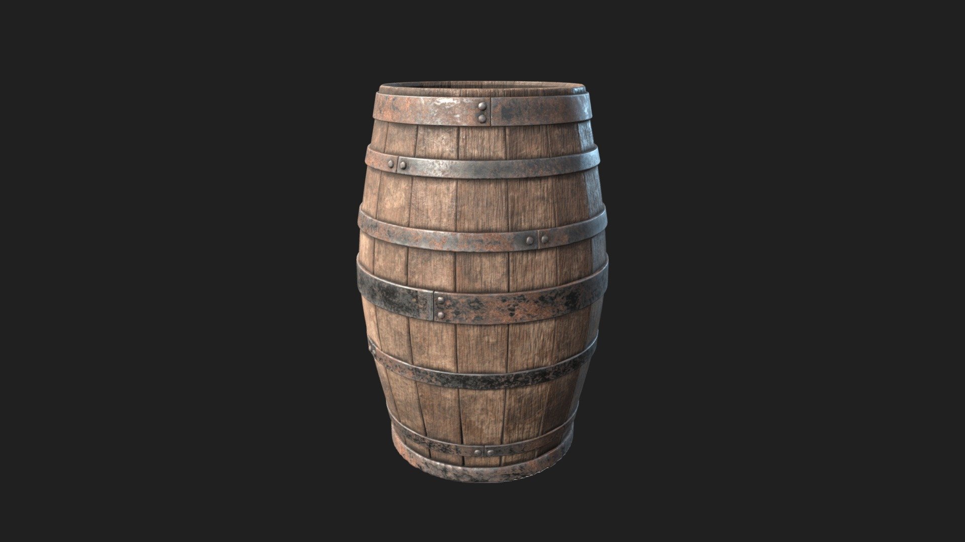 Barrel Asset - 3D model by Wes McDermott (@wesmcdermott) [babfc26 ...