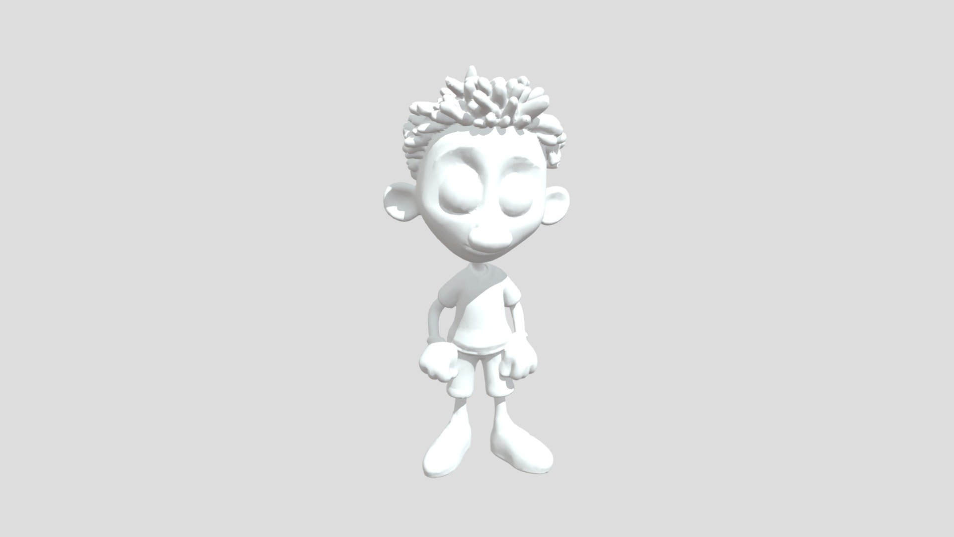 Cartoon Boy Character.stl.01 - Download Free 3D model by Mahmoud Desoky ...