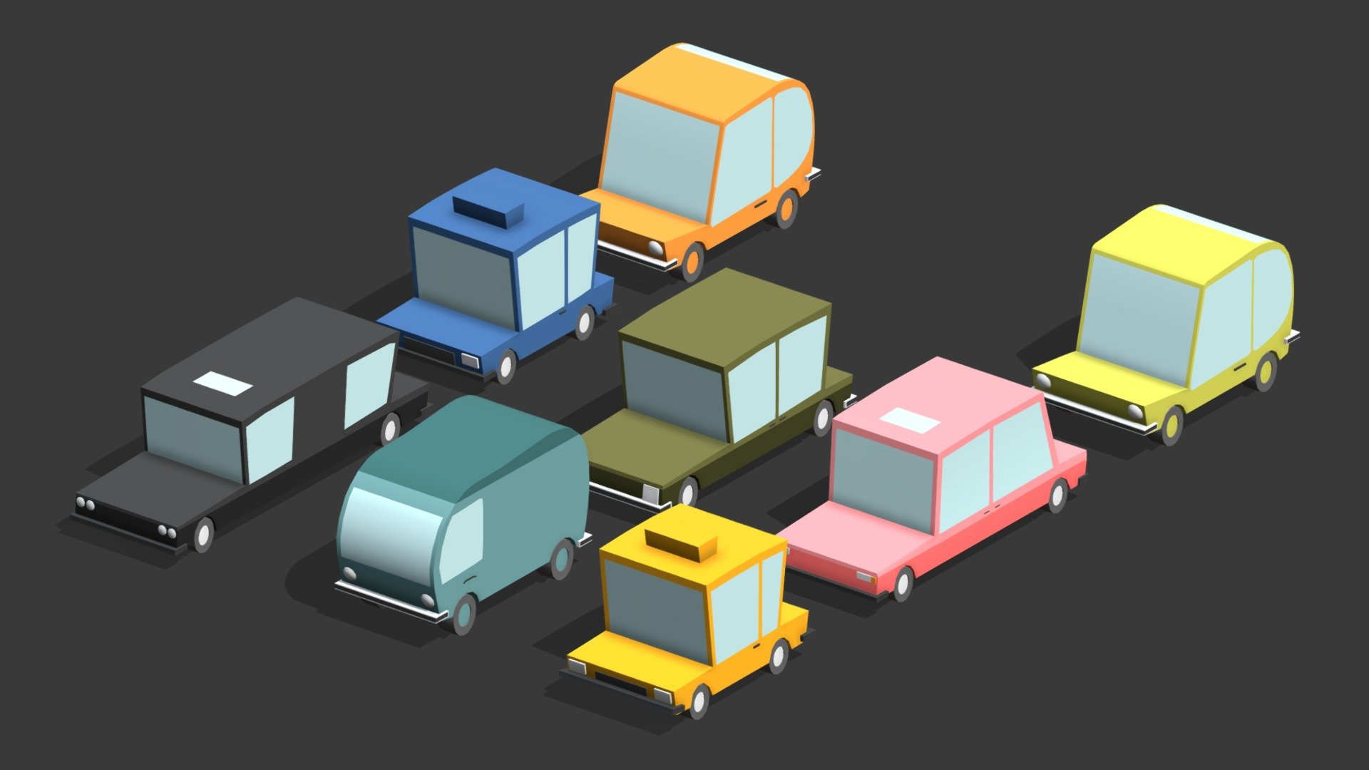 Low poly Cars 3D model - 3D model by yelaman.arts (@elamanbolushan ...