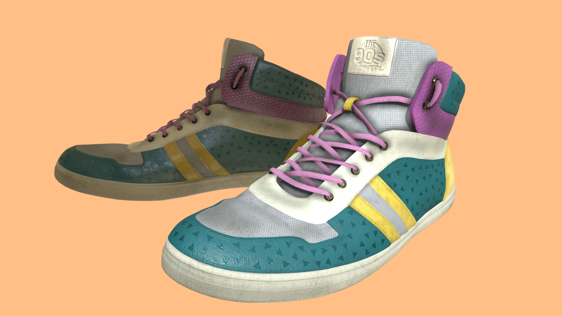 The Tacky 90s Kicks - 3D model by liamgamedev [bac10da] - Sketchfab