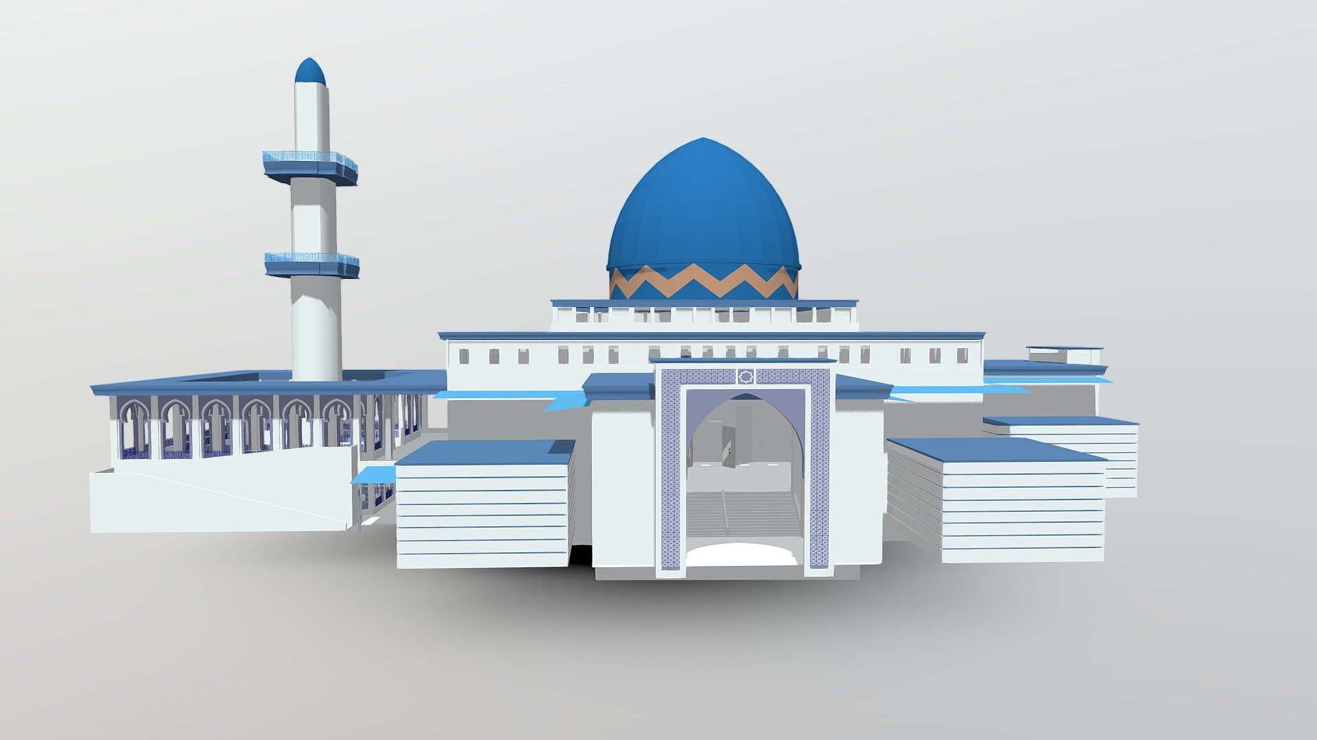 3D Model Mosque - 3D model by AwanZ (@wanart6322) [bac110b] - Sketchfab