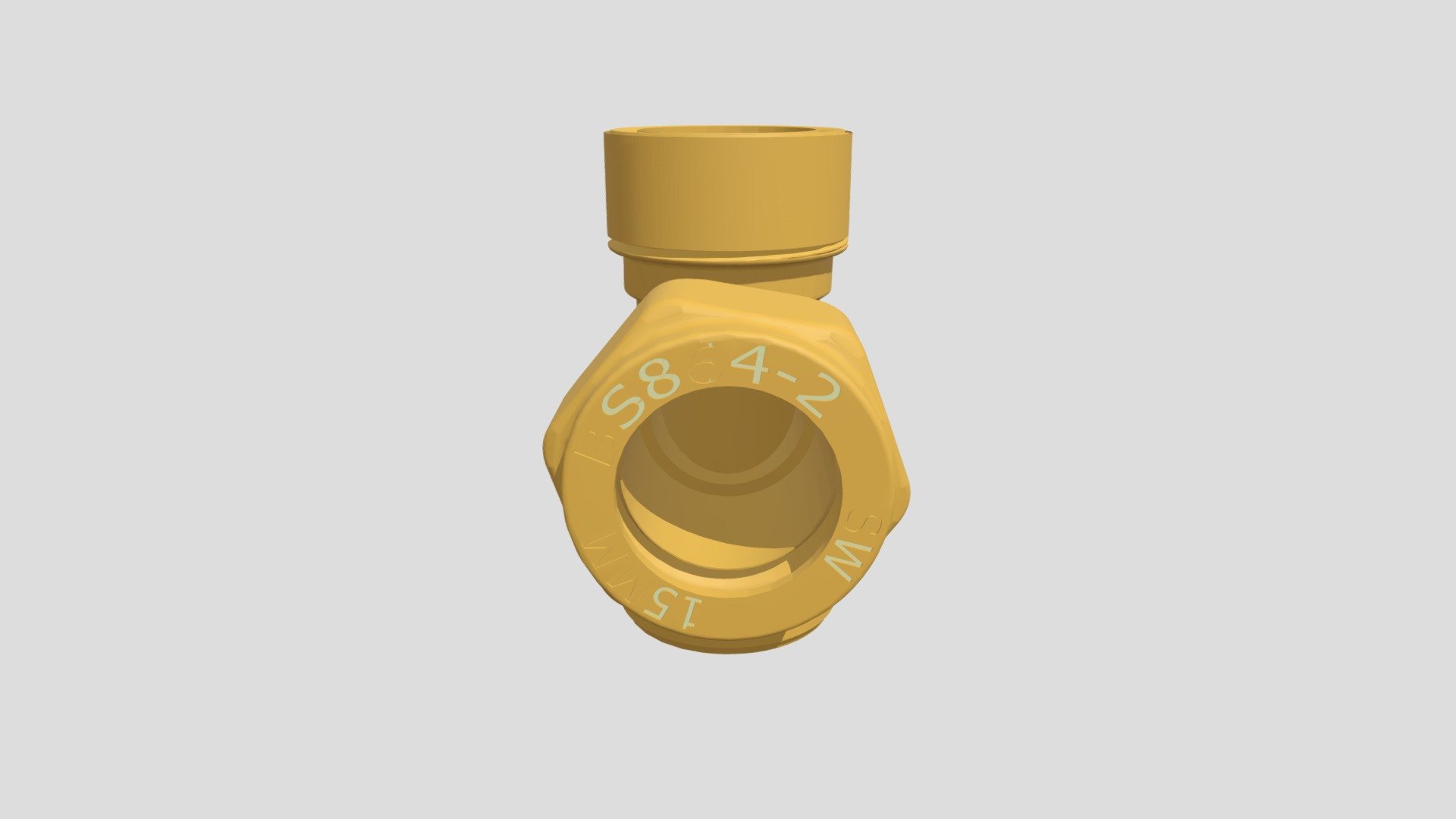 Tee 15mm Compression Brass (1) - Download Free 3D model by Tony-w ...