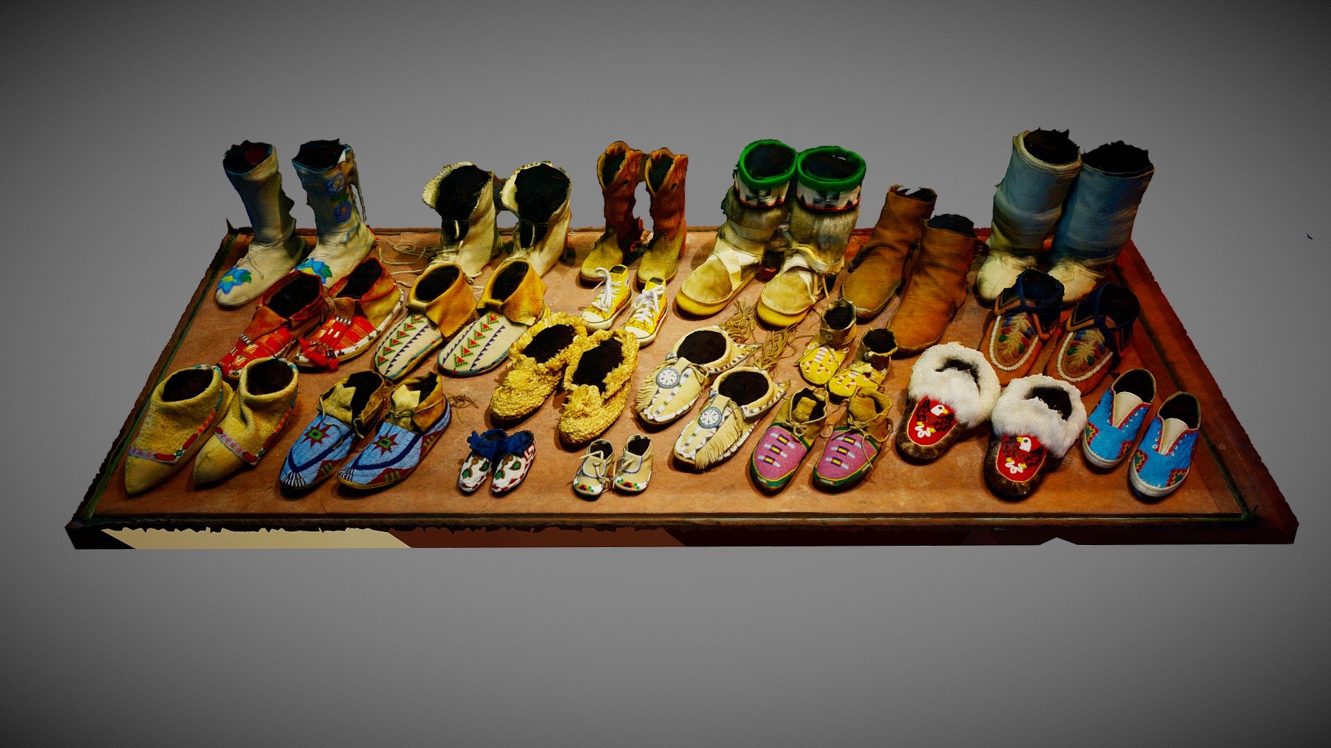 Native American Footware Display - 3D model by PhotoGramGear [bac6223 ...