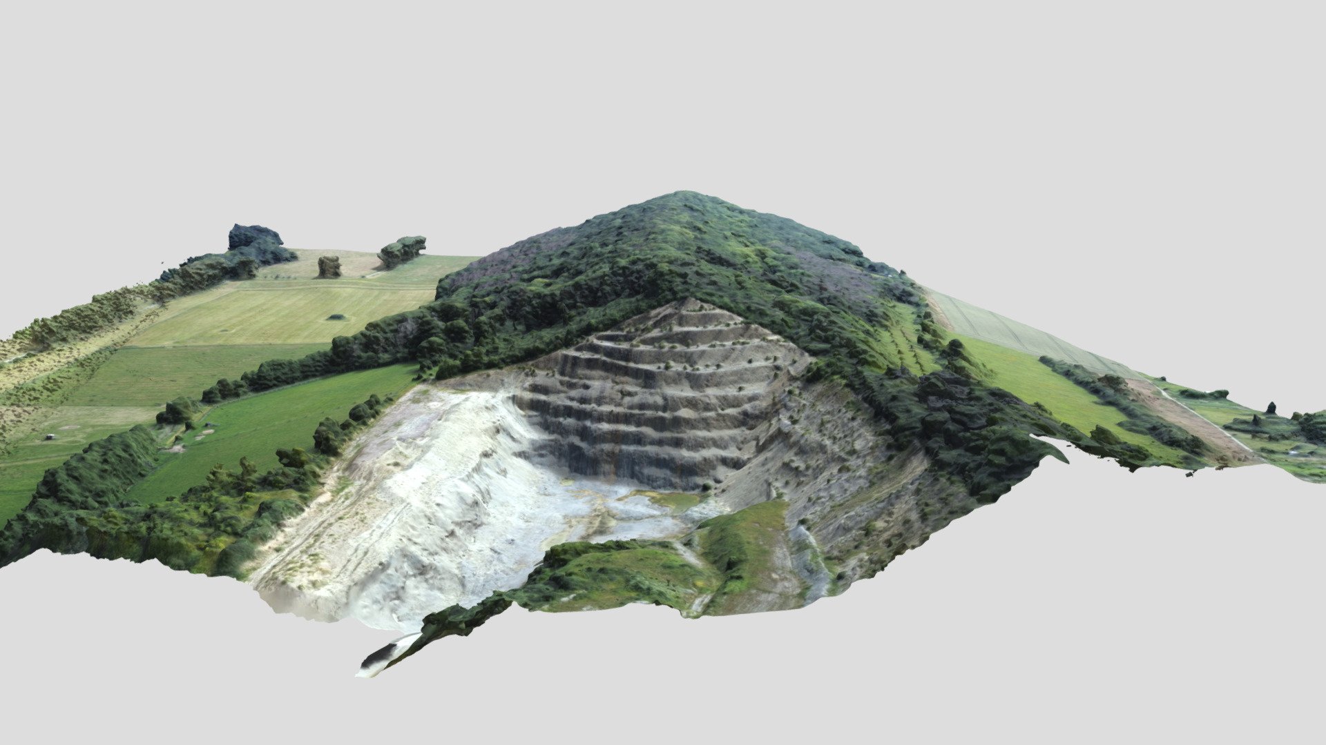 Quarry Burgwenden - Finne Fault in Thuringia - Download Free 3D model ...
