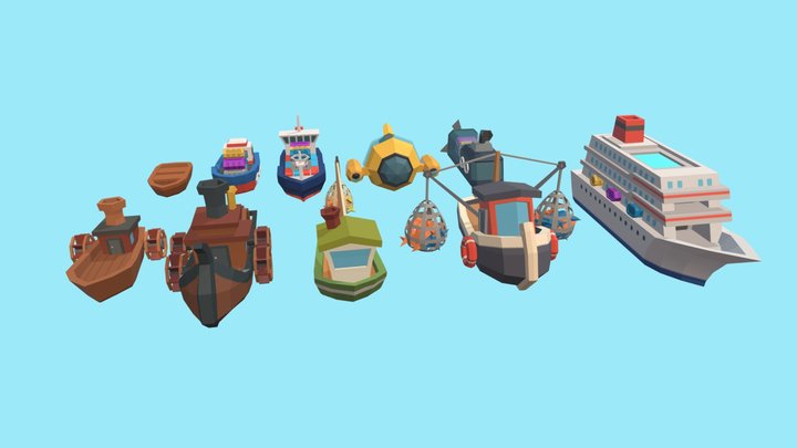 Steamboat 3D models - Sketchfab