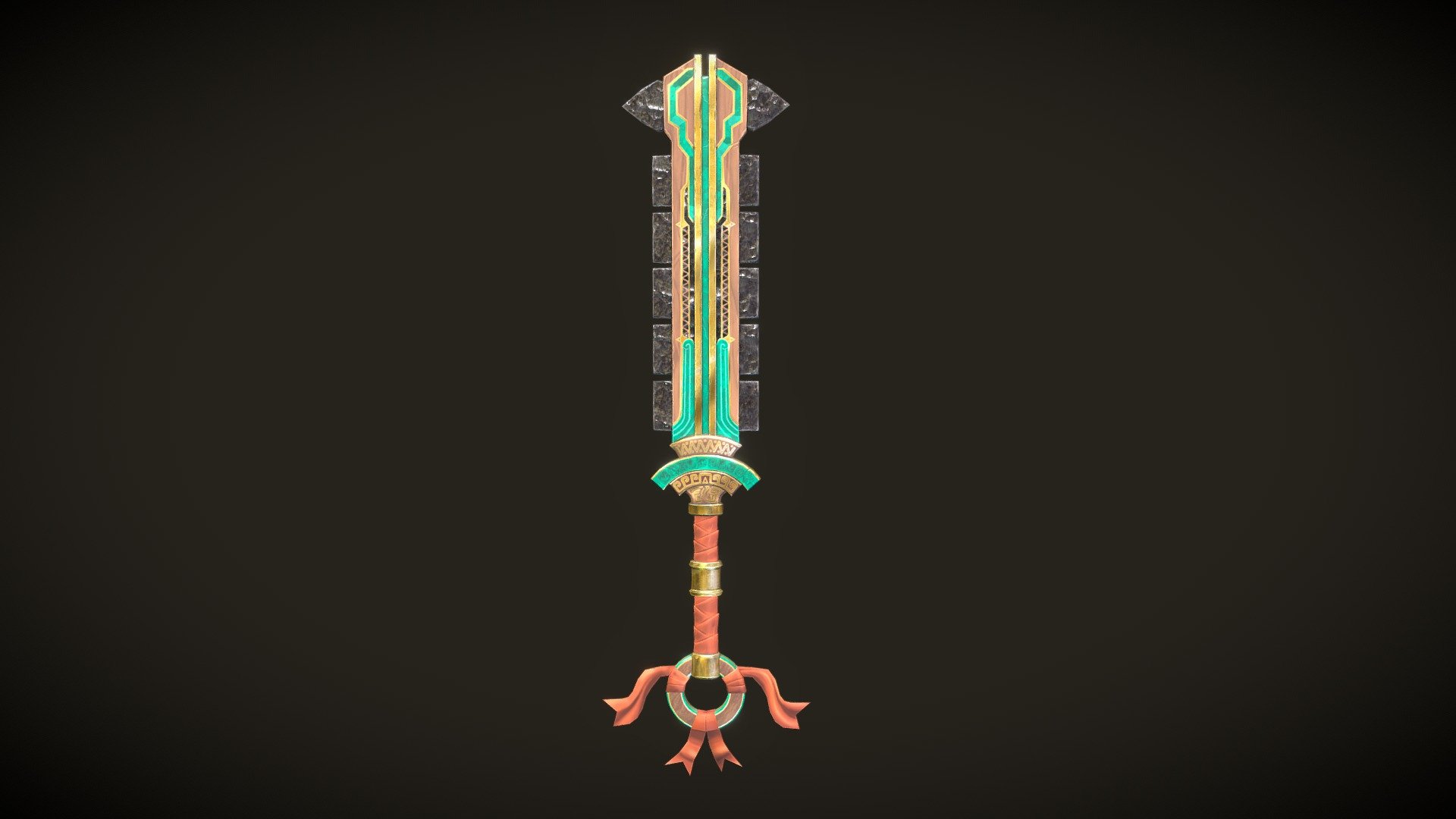 Stylized Aztec Blade - 3D model by Guillaume CARLE (@guillaumecarle49 ...
