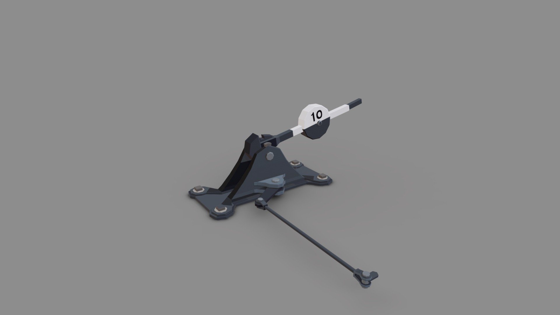 Colonial British Railway Switch Lever | LowPoly - Buy Royalty Free 3D ...