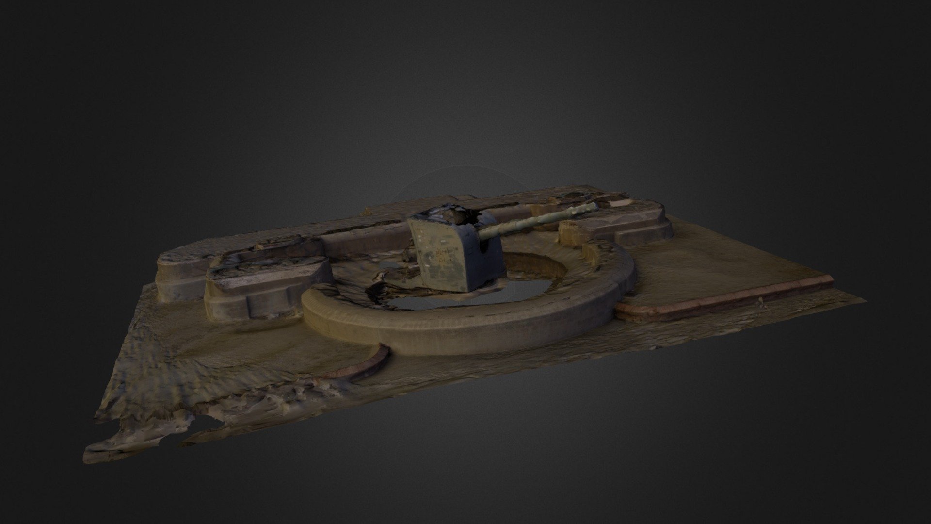 Barcelona, Montjuïc Castle Gun - 3D model by aerialtasks [bacde81 ...