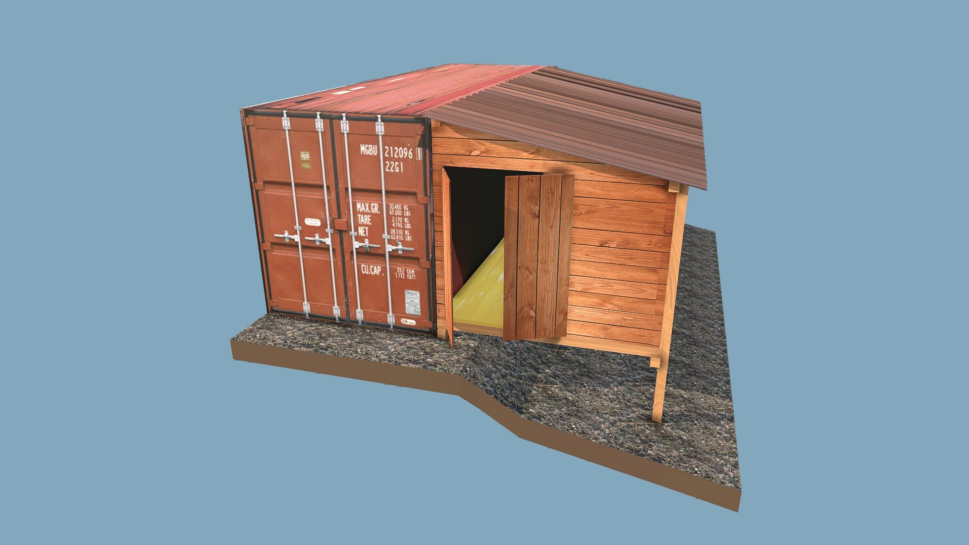 Container Extension - 3D model by NiccoCantina [bace979] - Sketchfab
