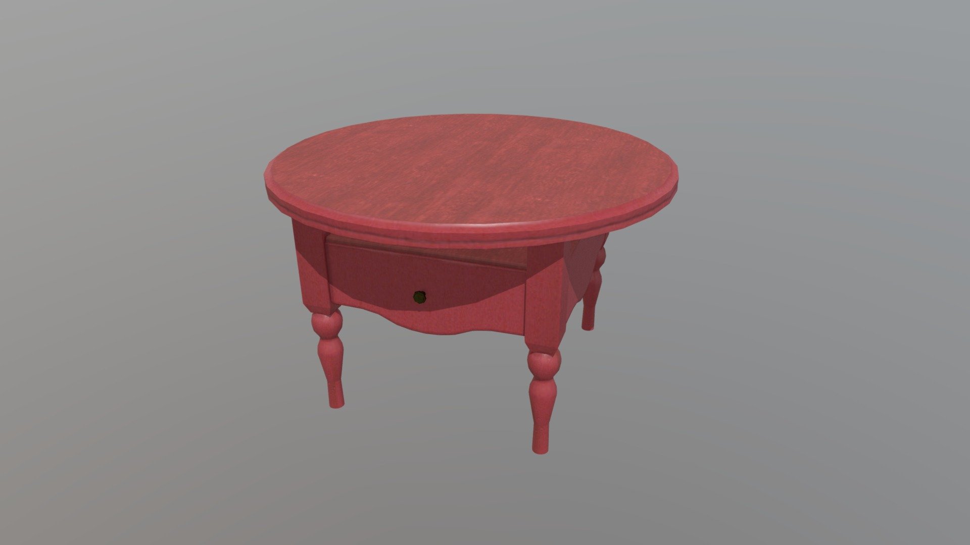 Red table - Download Free 3D model by Artkalsin [bad06a2] - Sketchfab