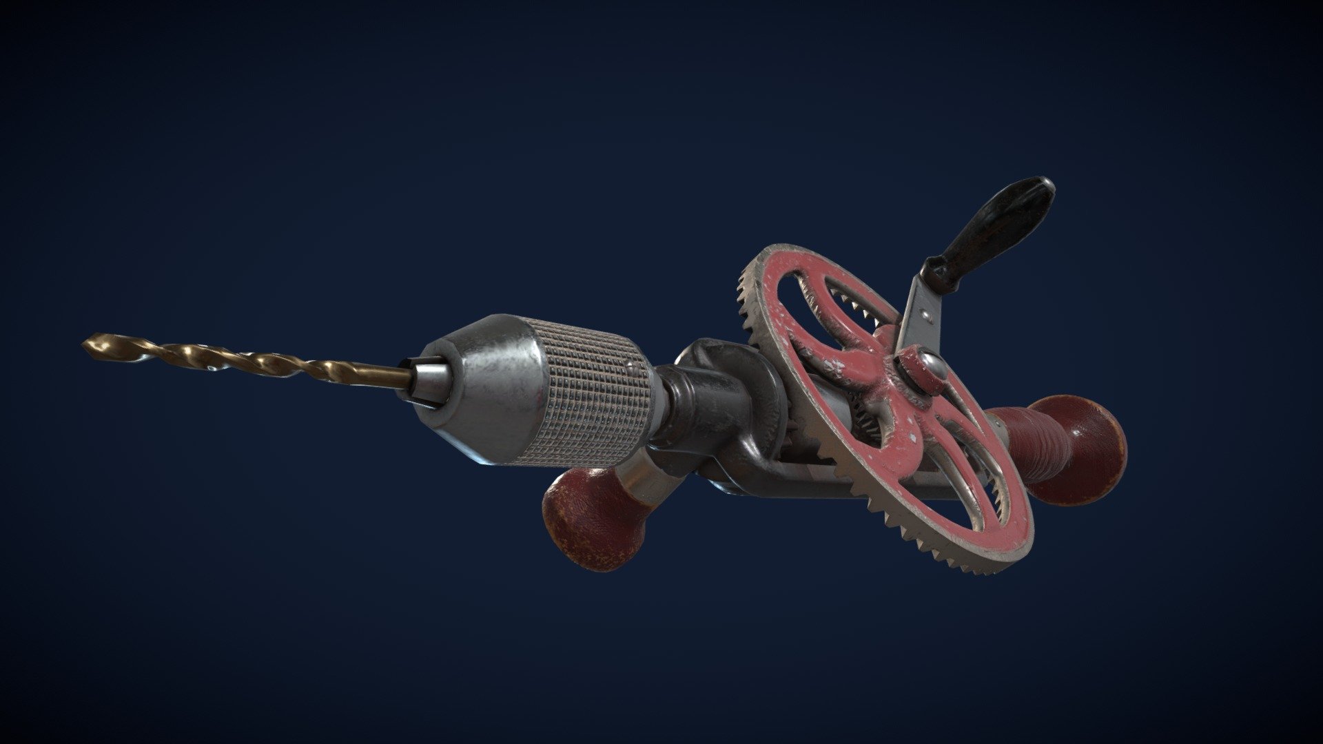 Old hand drill - 3D model by Ebbo_Gyssels [bad1b5d] - Sketchfab