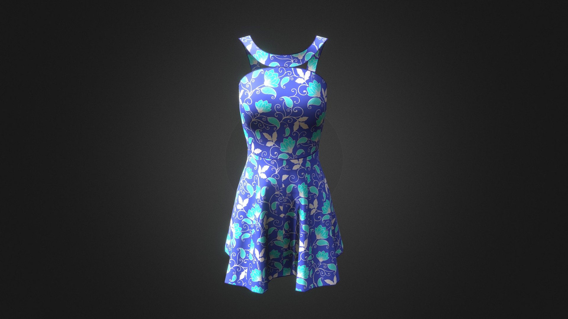 Short Dress - 3D model by Sumeet Arora (@ls.rightbrain) [bad2753 ...