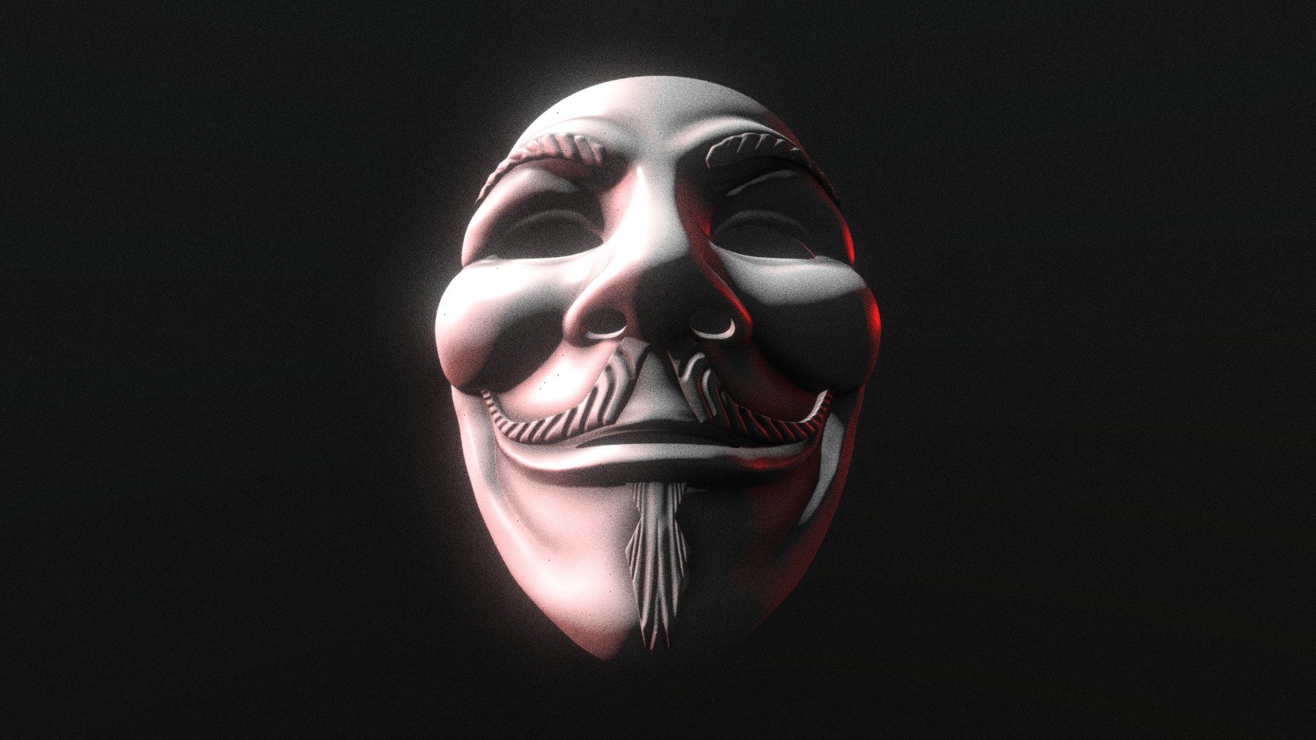 V Mask V For Vendetta Printable STL - Download Free 3D model by ...