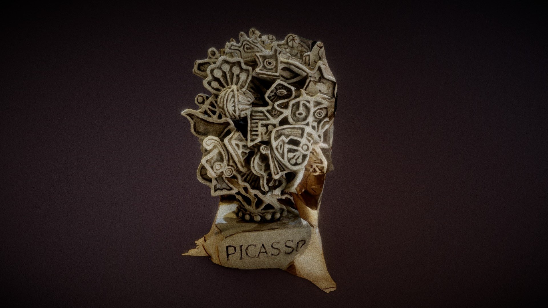 Tiger Tateishi Ceramic Sculpture “Picasso” - Download Free 3D model by ...