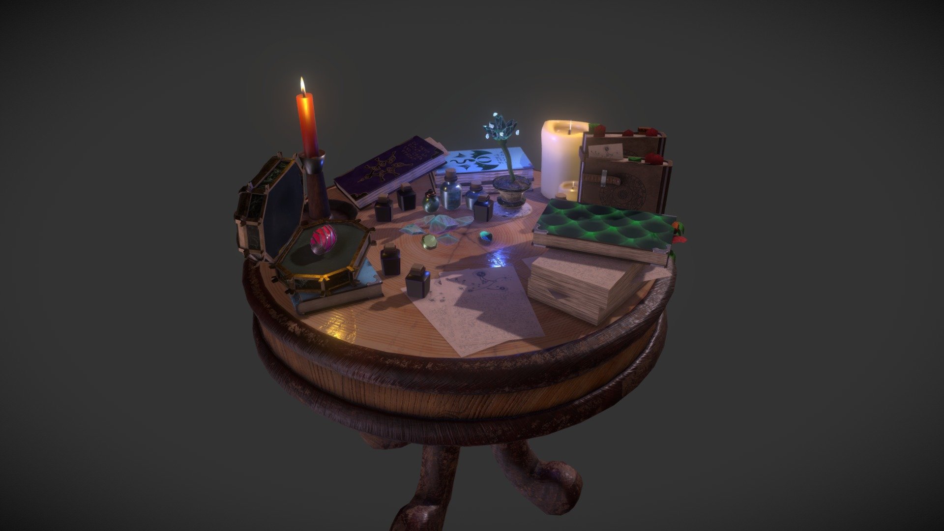 Fantasy Table - Download Free 3D model by BlobInc (@Duckkle) [bad7a35 ...