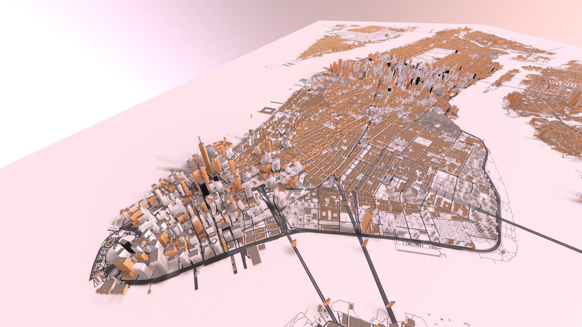 Manhattan OSM Complete Model - Download Free 3D model by MENUDQ2 ...