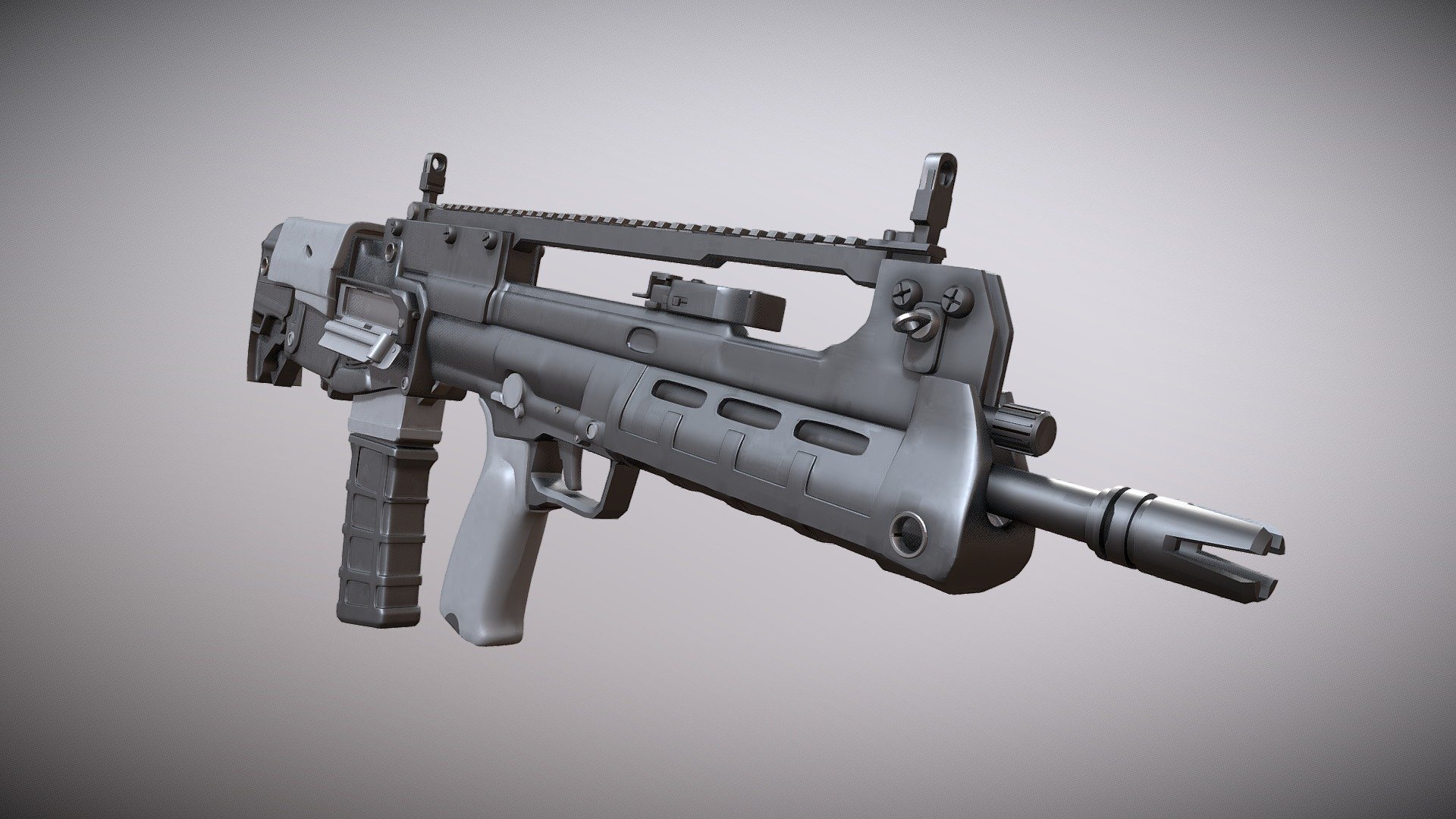 VHS-2 Bullpup Rifle - Download Free 3D model by Nisinsan (@aomsin1152 ...