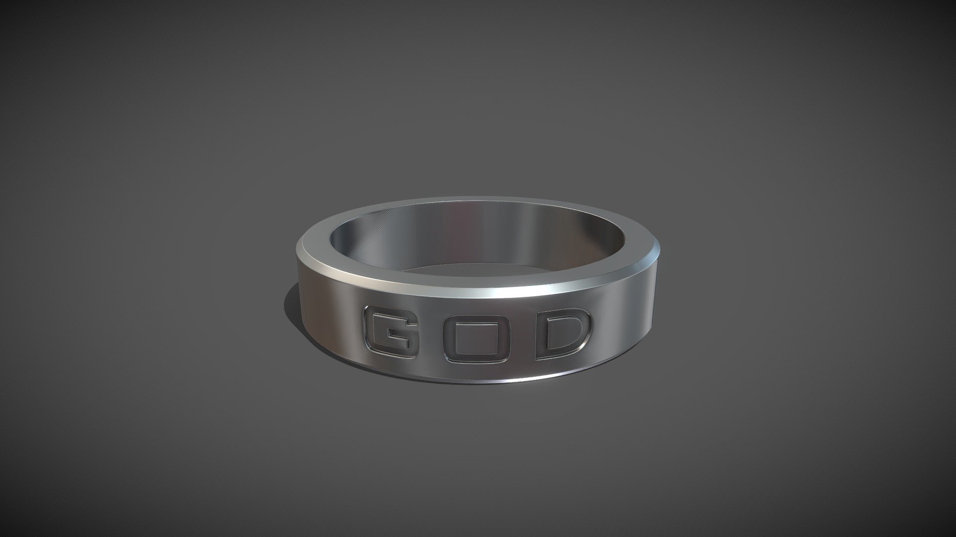 God Ring Silver - Buy Royalty Free 3D model by Sandeep Choudhary ...