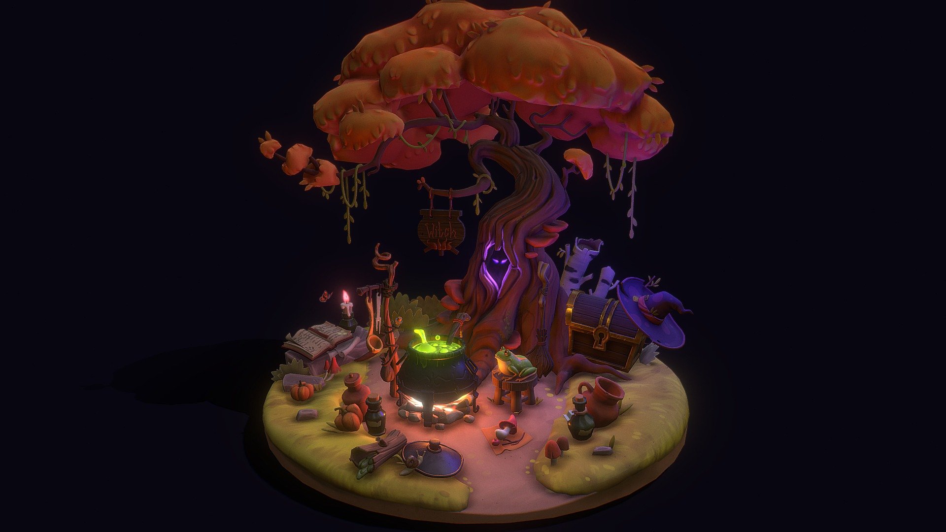 The Witch Tree - Download Free 3D model by July (@july.pl034) [bae2f80 ...
