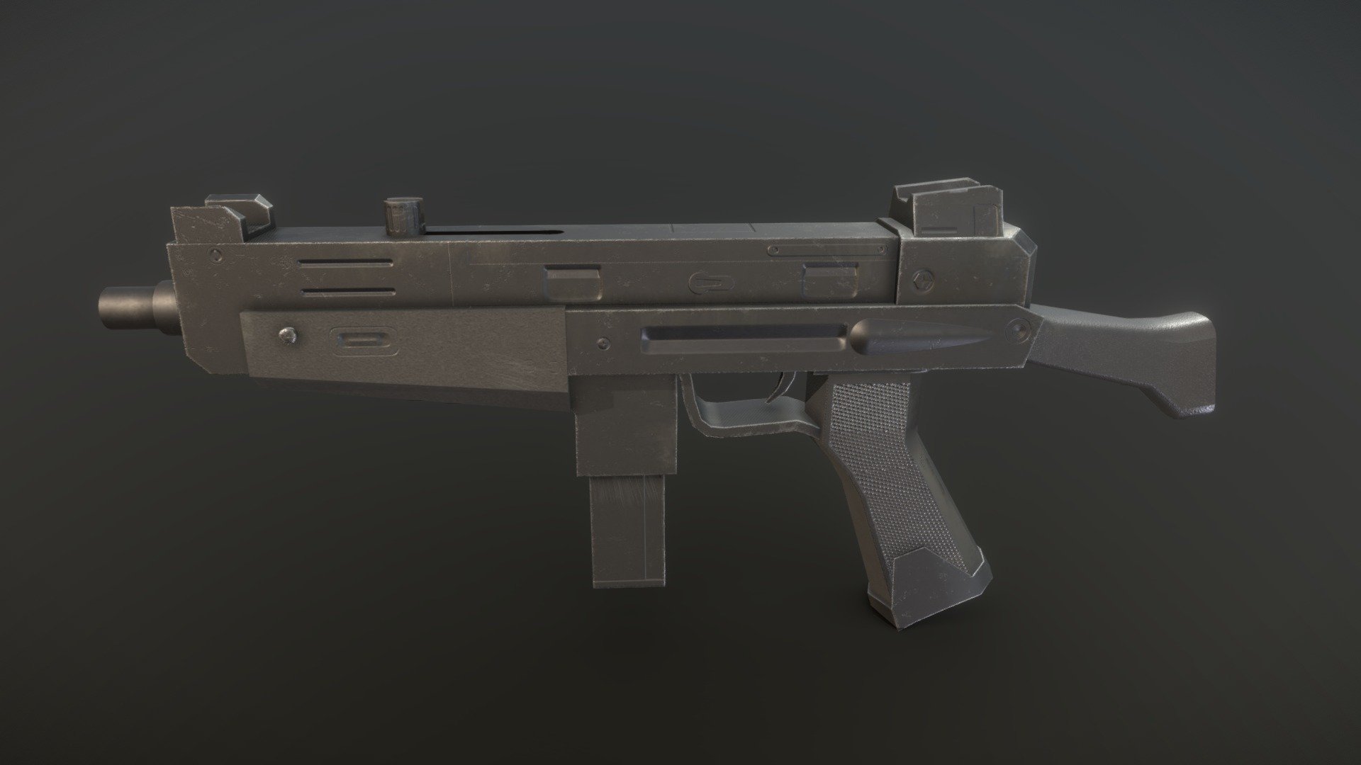 Submachine Gun | Lowpoly | Free - Download Free 3D model by plazma019 ...
