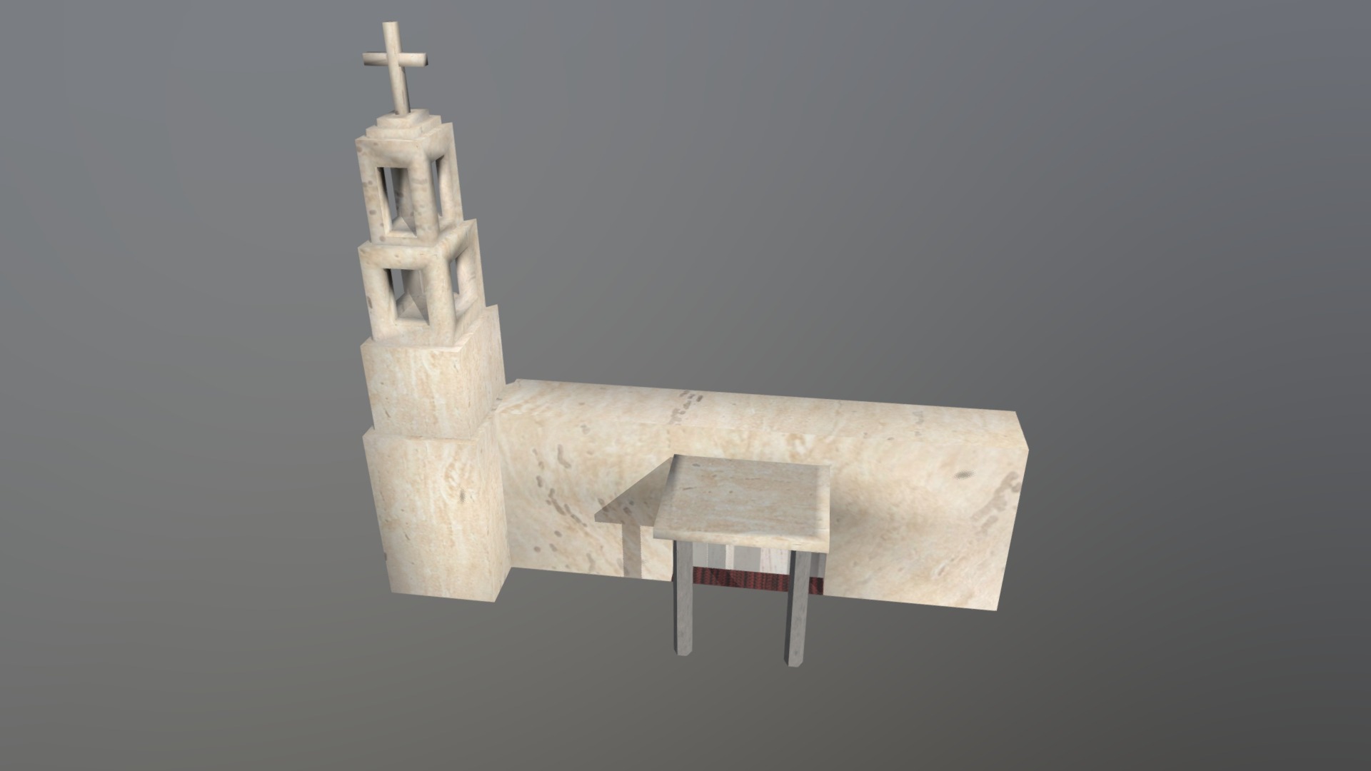 Facade of Church - 3D model by Matheus Pardini (@matheuspardinicosta ...
