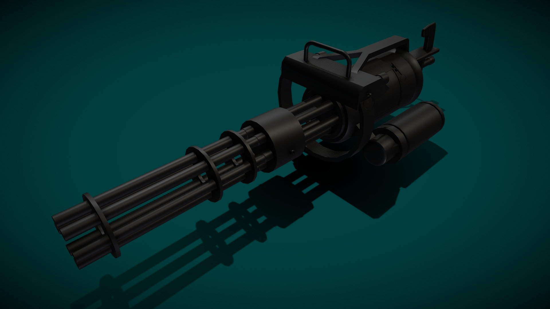 Minigun M134 - 3D model by Julian Hoogendoorn (@JulianHoogendoorn ...