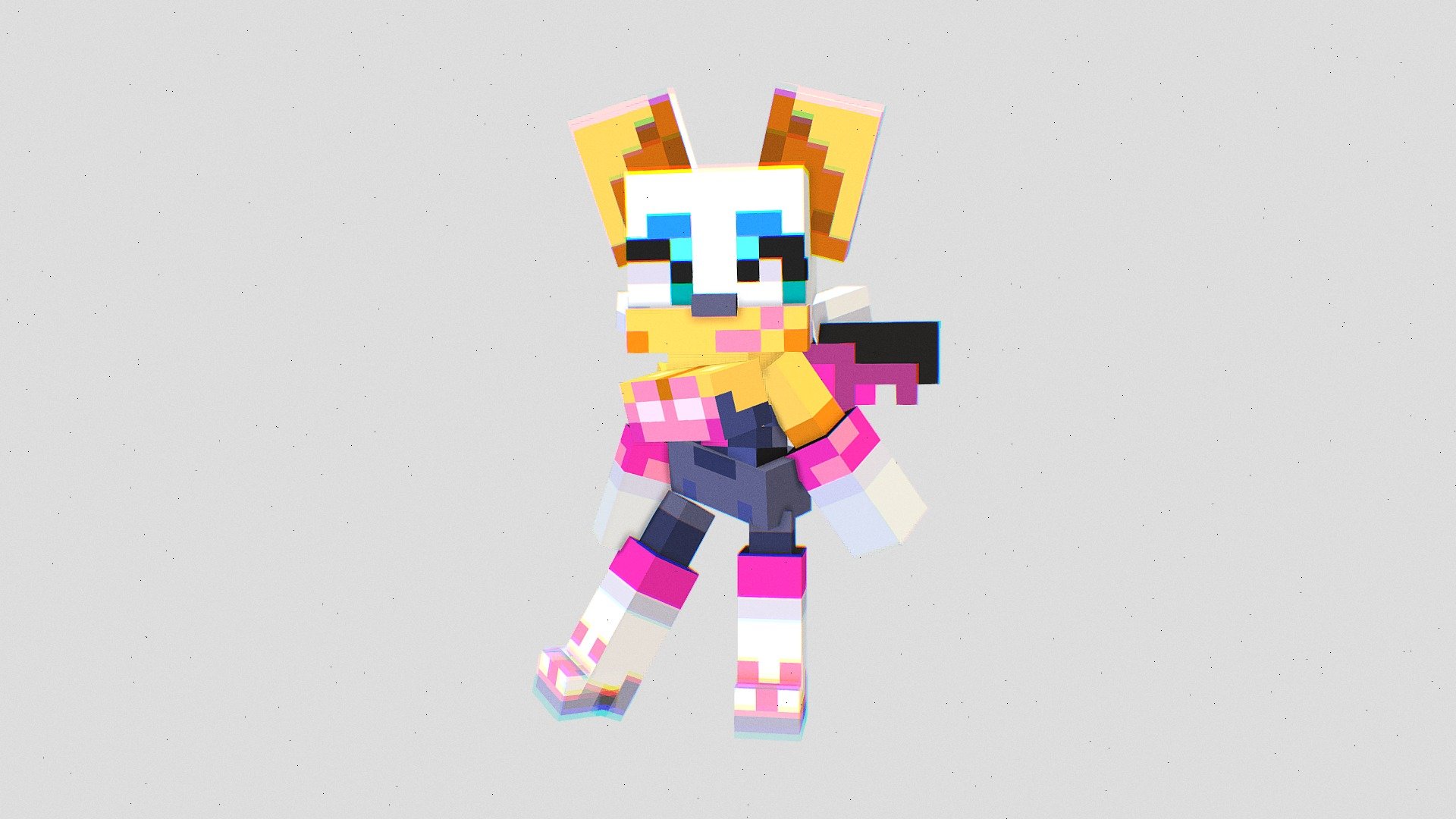 Rouge the bat Mc - Download Free 3D model by MrCyan [baecb43] - Sketchfab