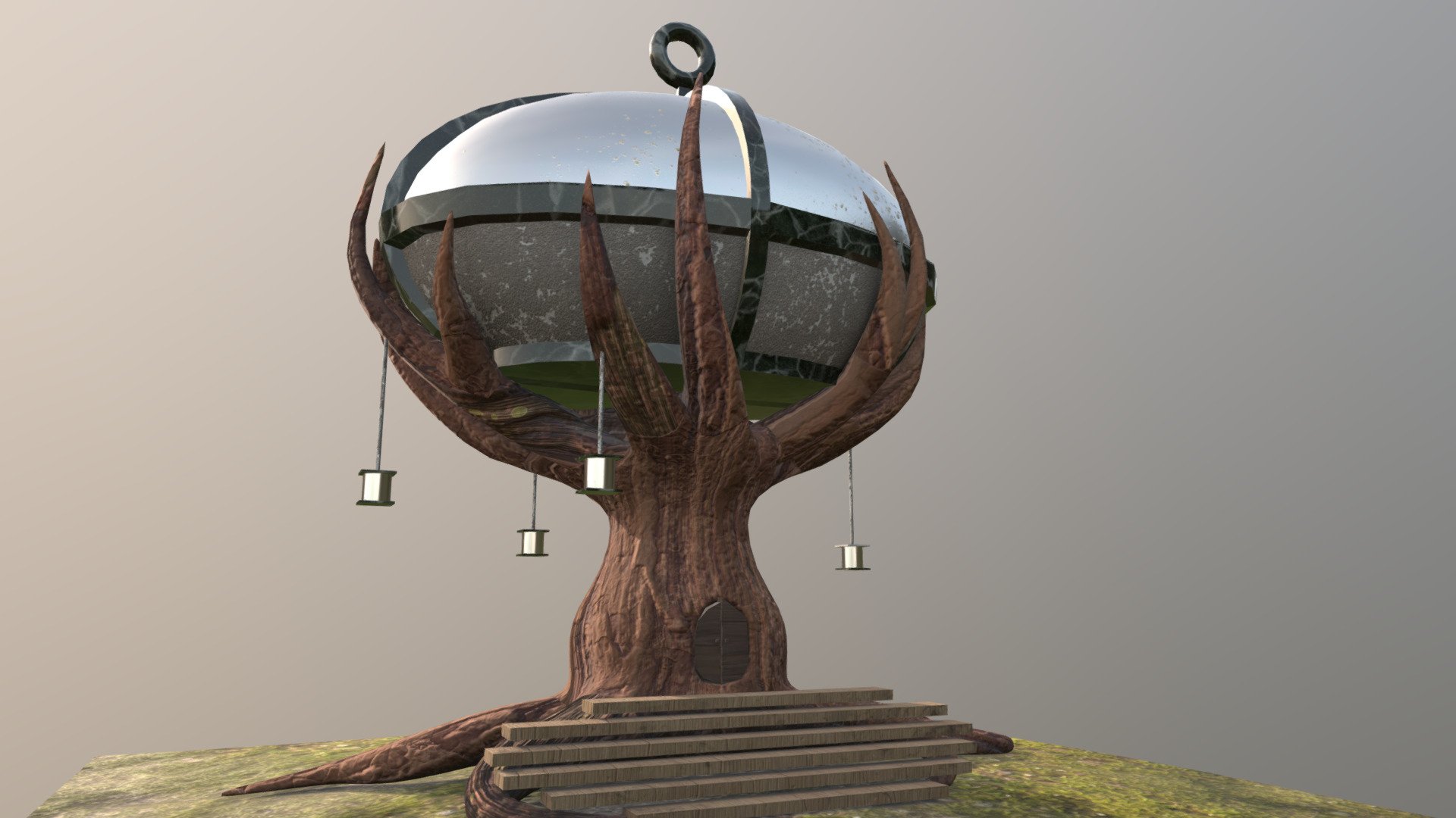 Tree house - 3D model by Troxyzz [baed4ca] - Sketchfab