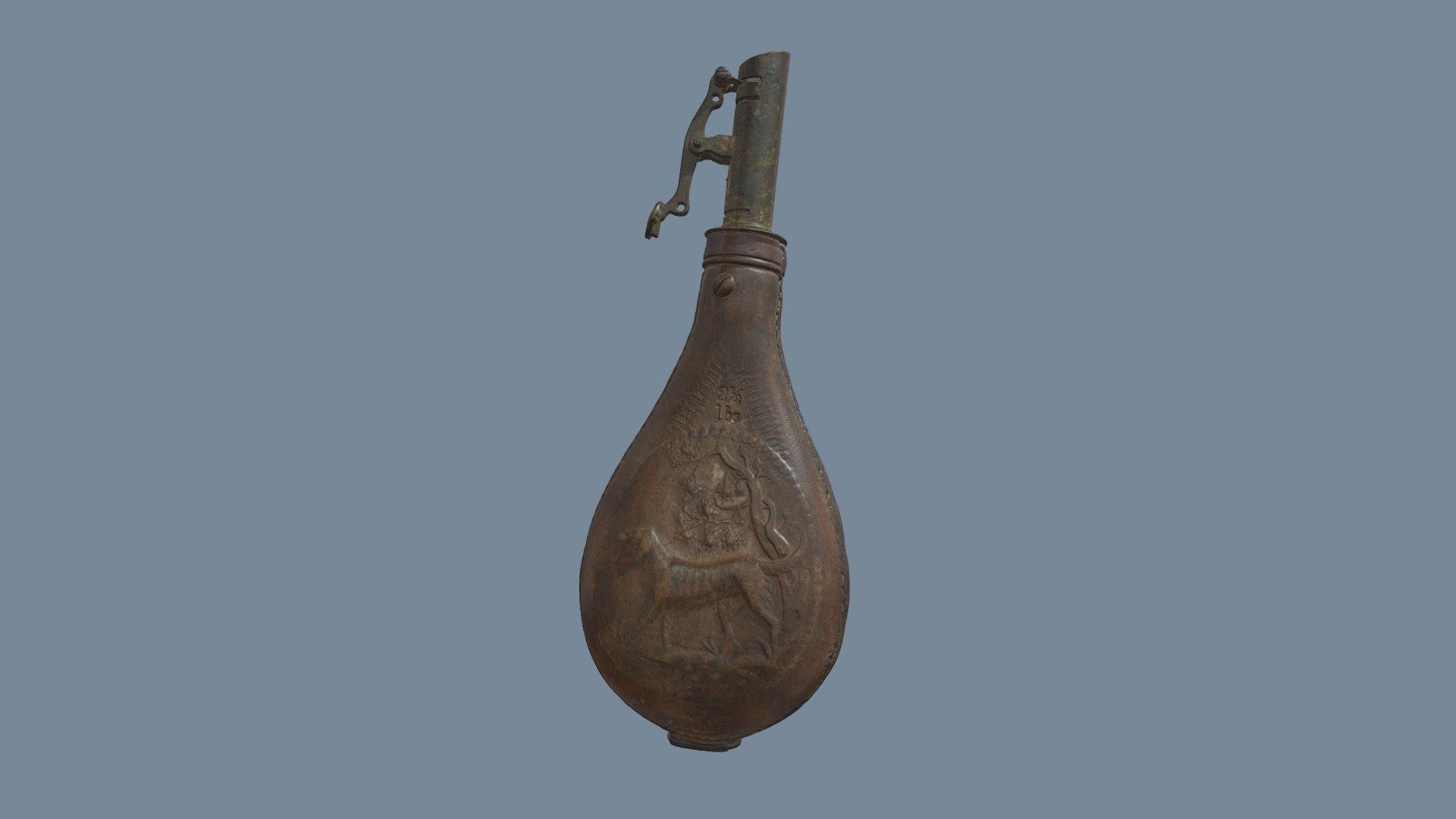 Antique American Powder & Shot Flask - 3D model by Joseph Kinney ...