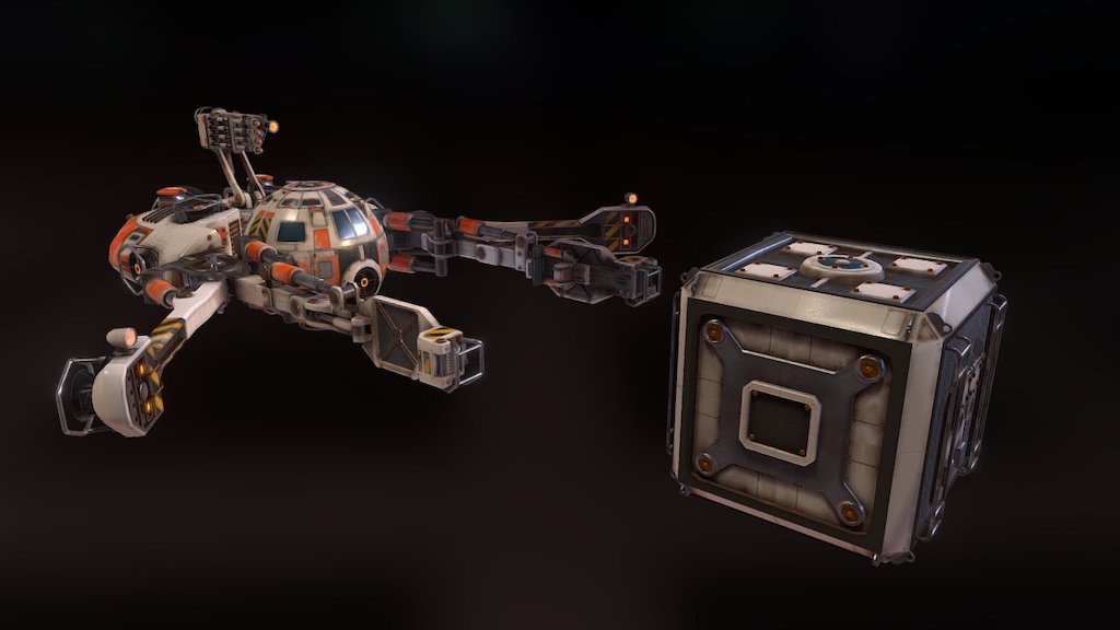 Scavenger Ship - 3D model by MandesDesign [baee051] - Sketchfab