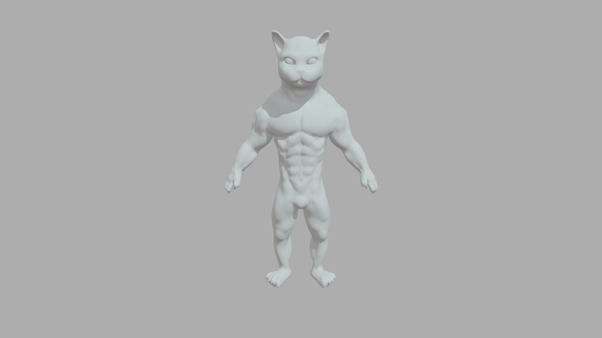 Humanoid Cat - 3D model by IMP3RATOR [baf207b] - Sketchfab