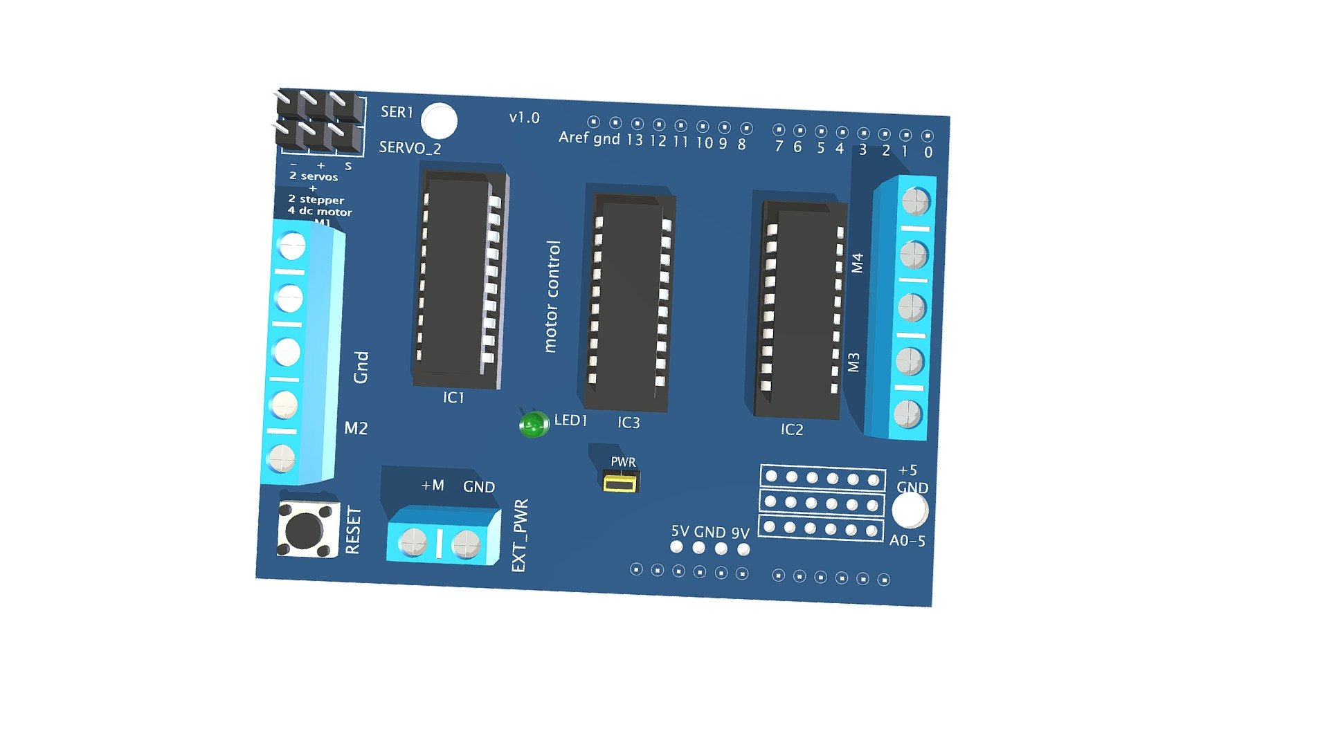 Motor Driver - 3D model by maekers (@Innolabs01) [baf52a6] - Sketchfab