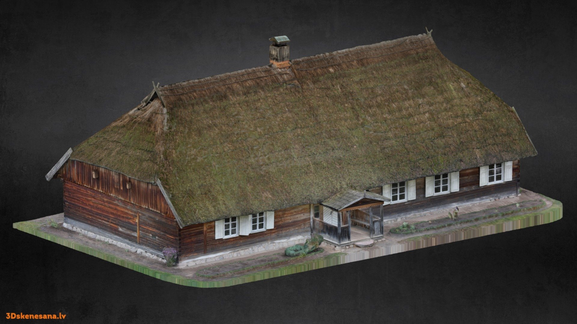 23. Gyvenamasis namas (troba) Darbėnų - Išore - 3D model by 3D ...