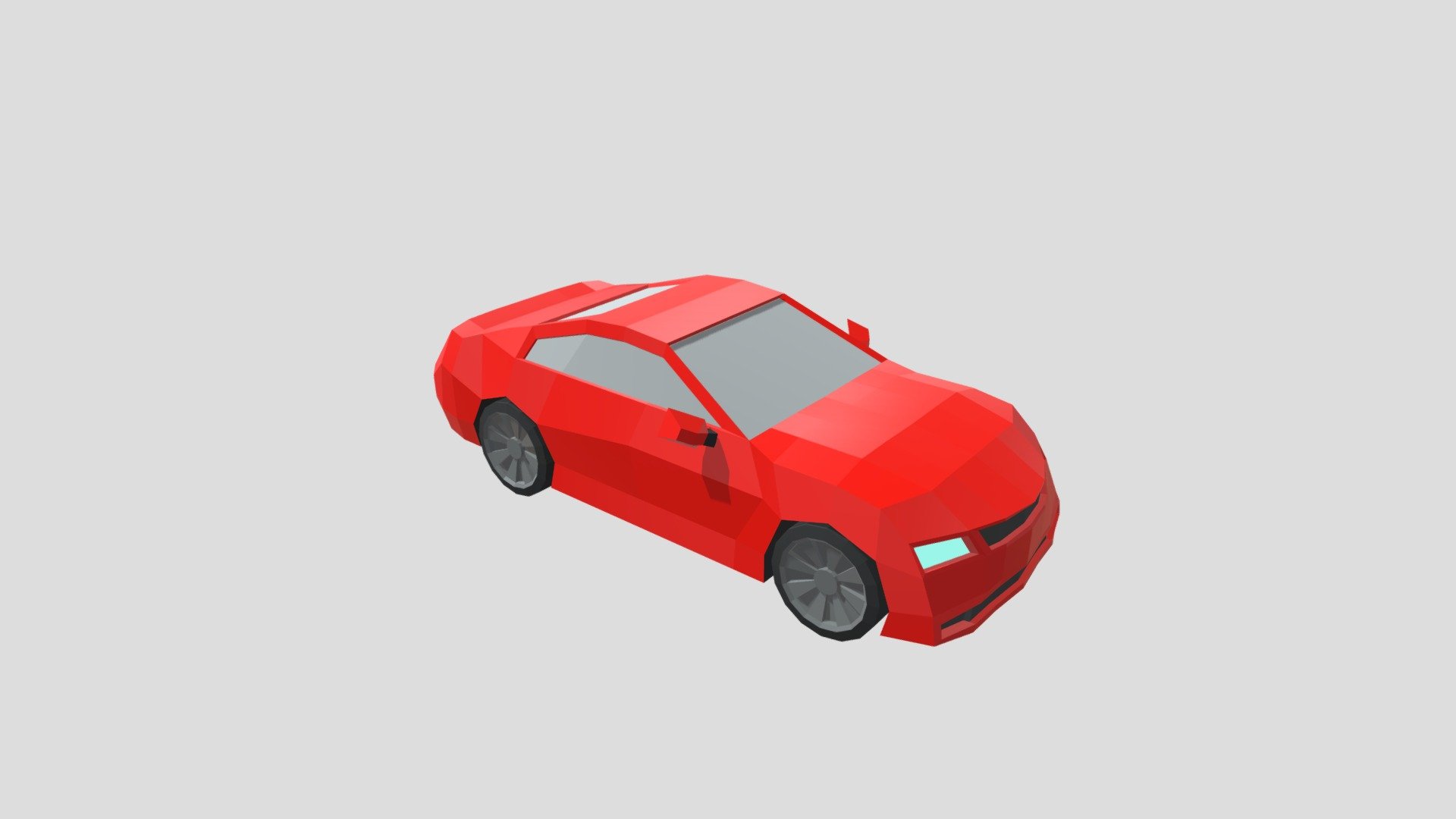 Low-Poly Car - 3D model by JeffZhang [baf8cdb] - Sketchfab
