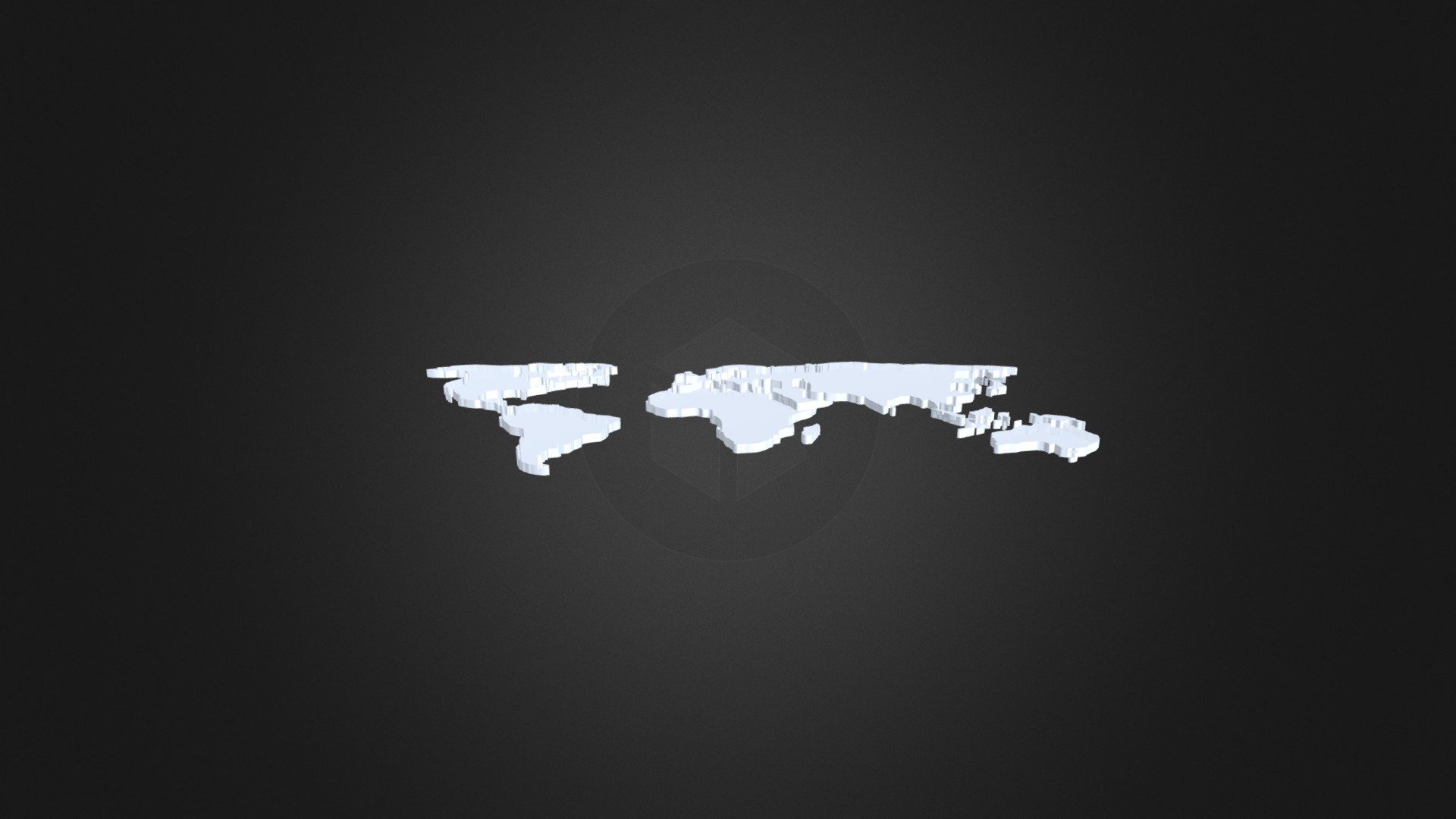 World map - Download Free 3D model by UL (@unmanned.lifemail) [baf8f05 ...
