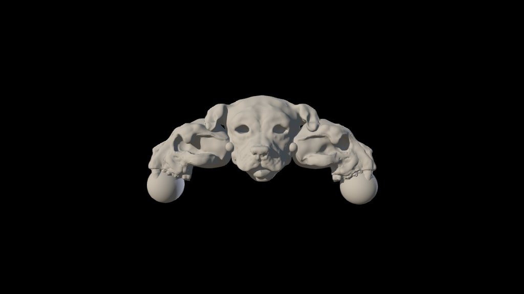 Untitled (Dog and bones) - 3D model by Ras Benn (@rasbenn) [bafb13e ...