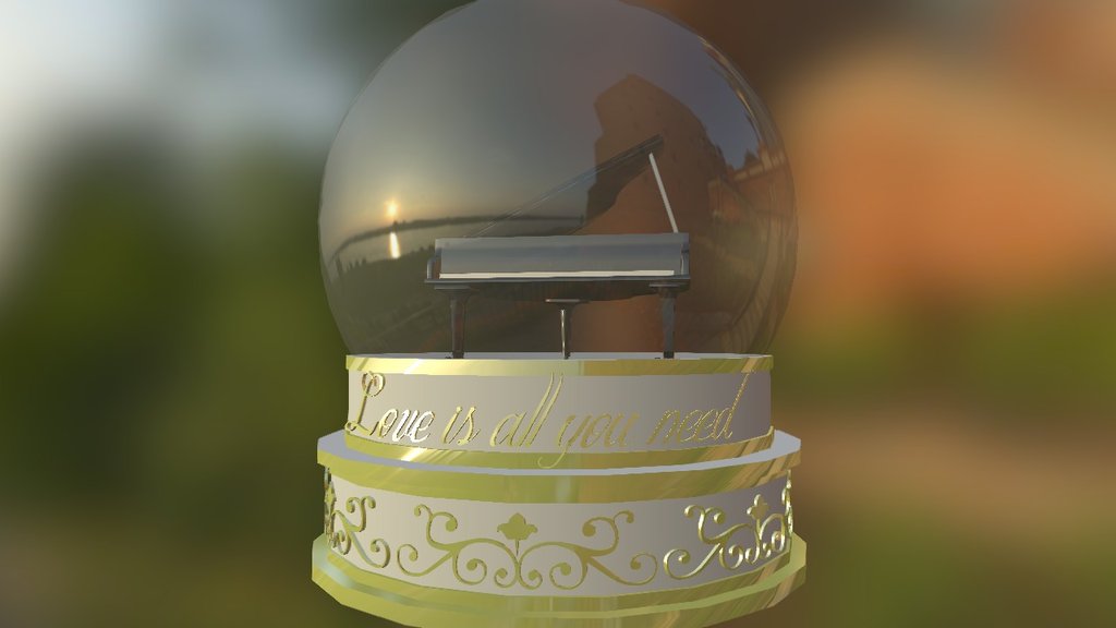 Snow globe - 3D model by claudiaespindola [bafb828] - Sketchfab