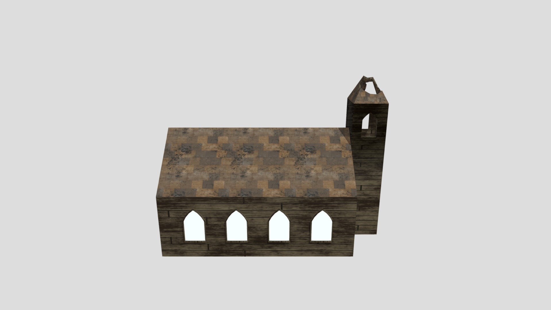 Abandoned Church Model - 3D model by LouisHackney [bafd1a9] - Sketchfab