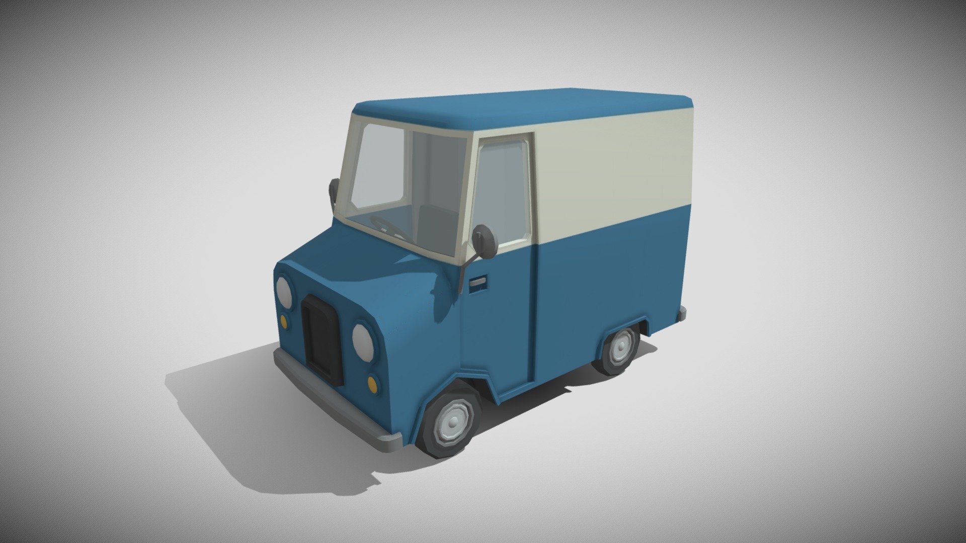 Cartoon Lowpoly Van - Buy Royalty Free 3D model by scailman [bafe0fe ...