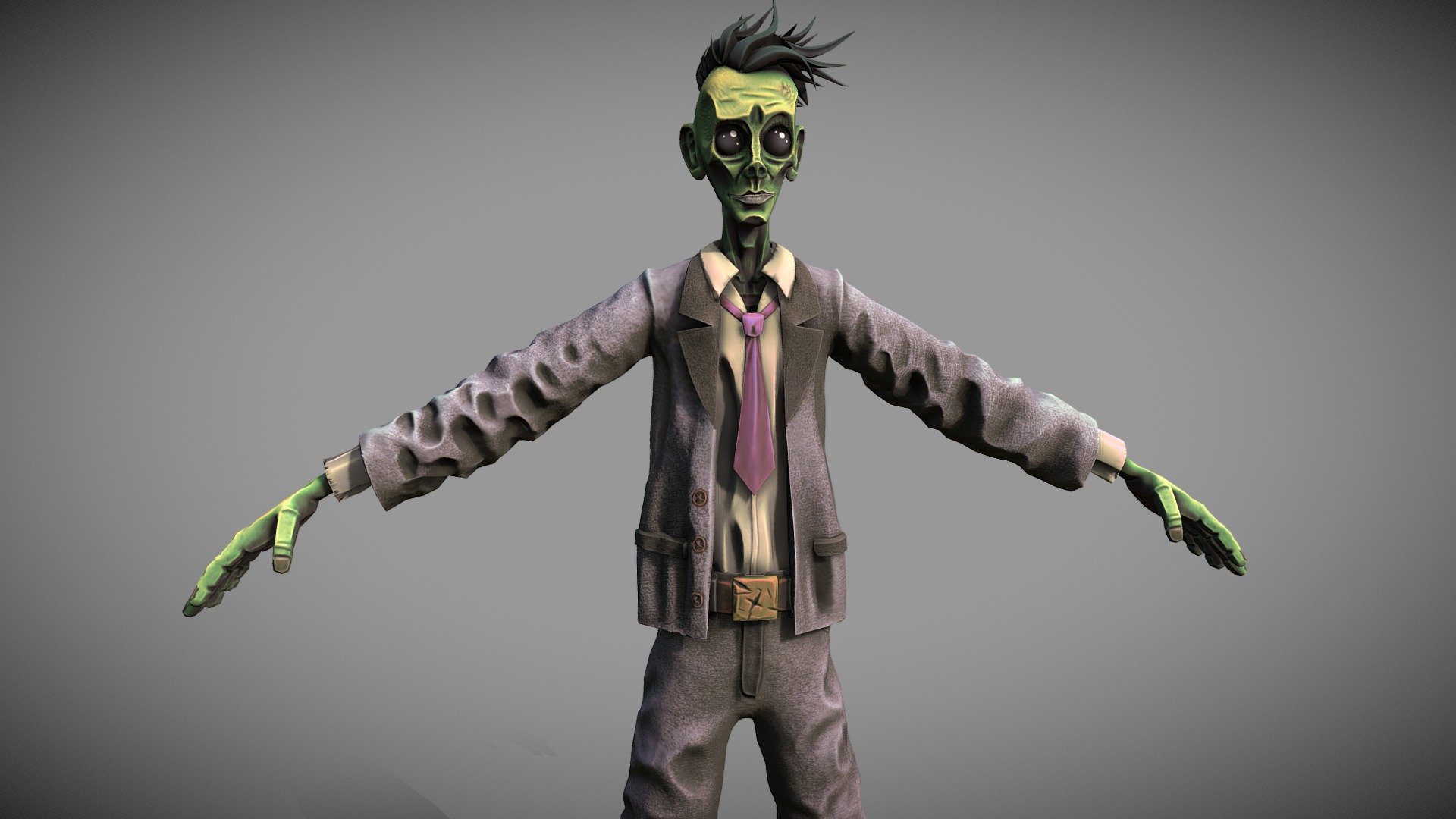 Zombie Guy - 3D model by count_zero [bafe4a5] - Sketchfab