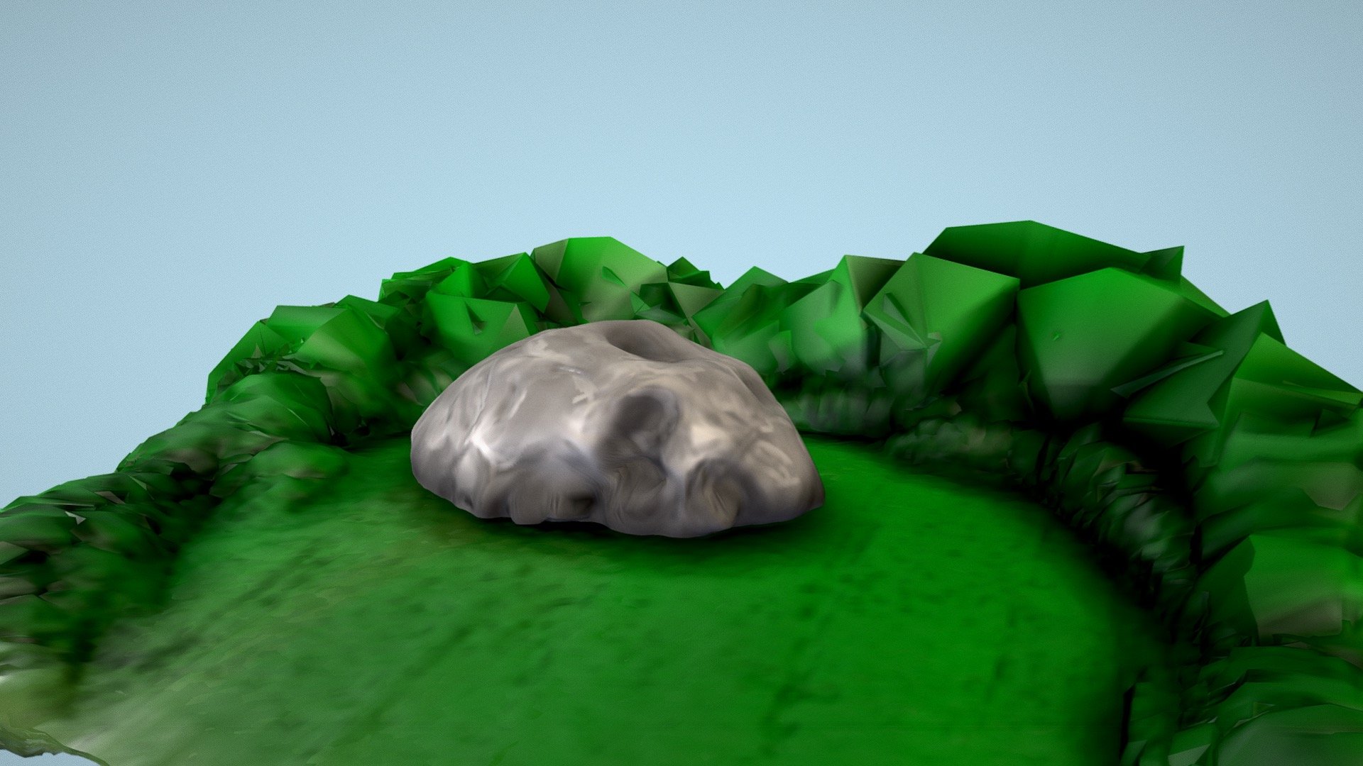 Large rock in grass - Download Free 3D model by MIles Roy (@milesry ...