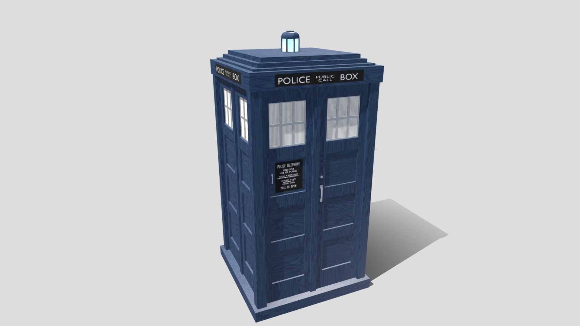 Doctor who Tardis - 3D model by LCrowsbeak [bb035ac] - Sketchfab