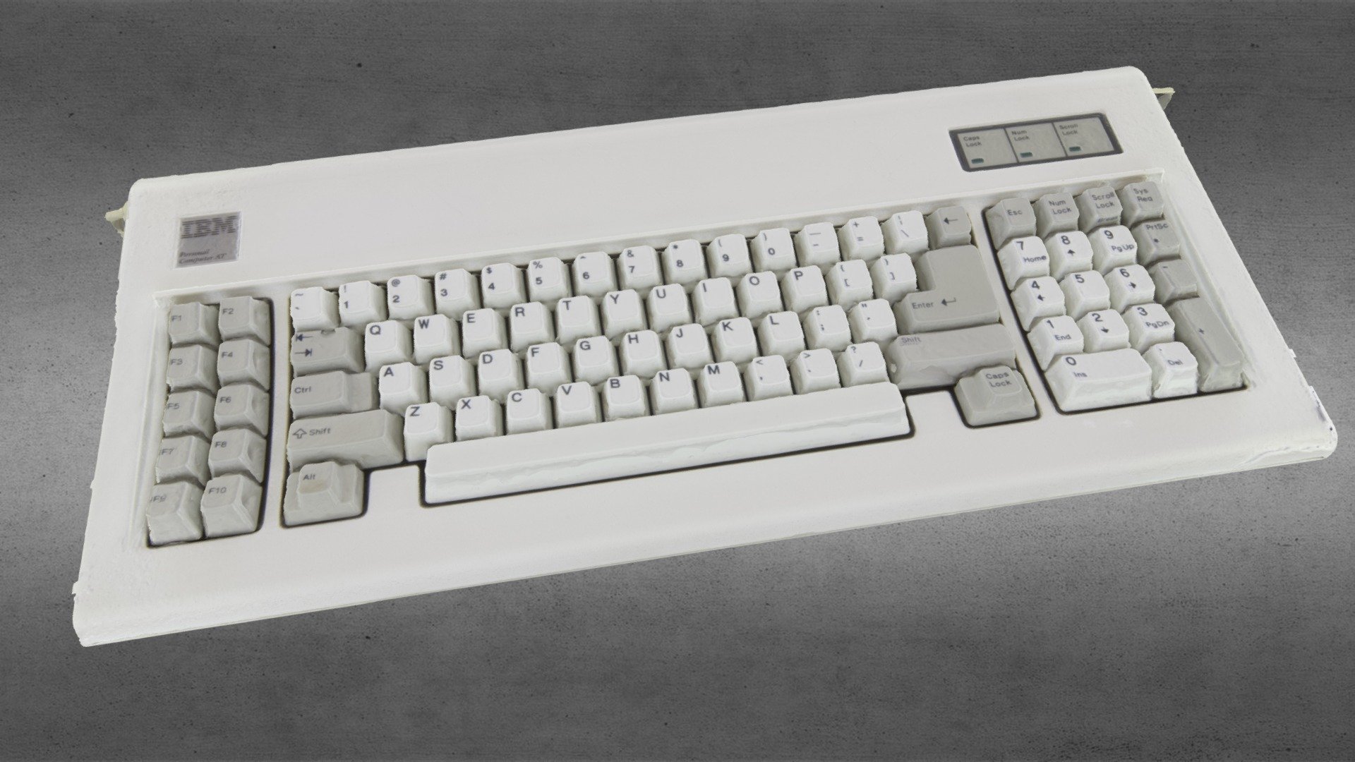 IBM Model F AT - Photogrammetry Scan - Download Free 3D model by ...