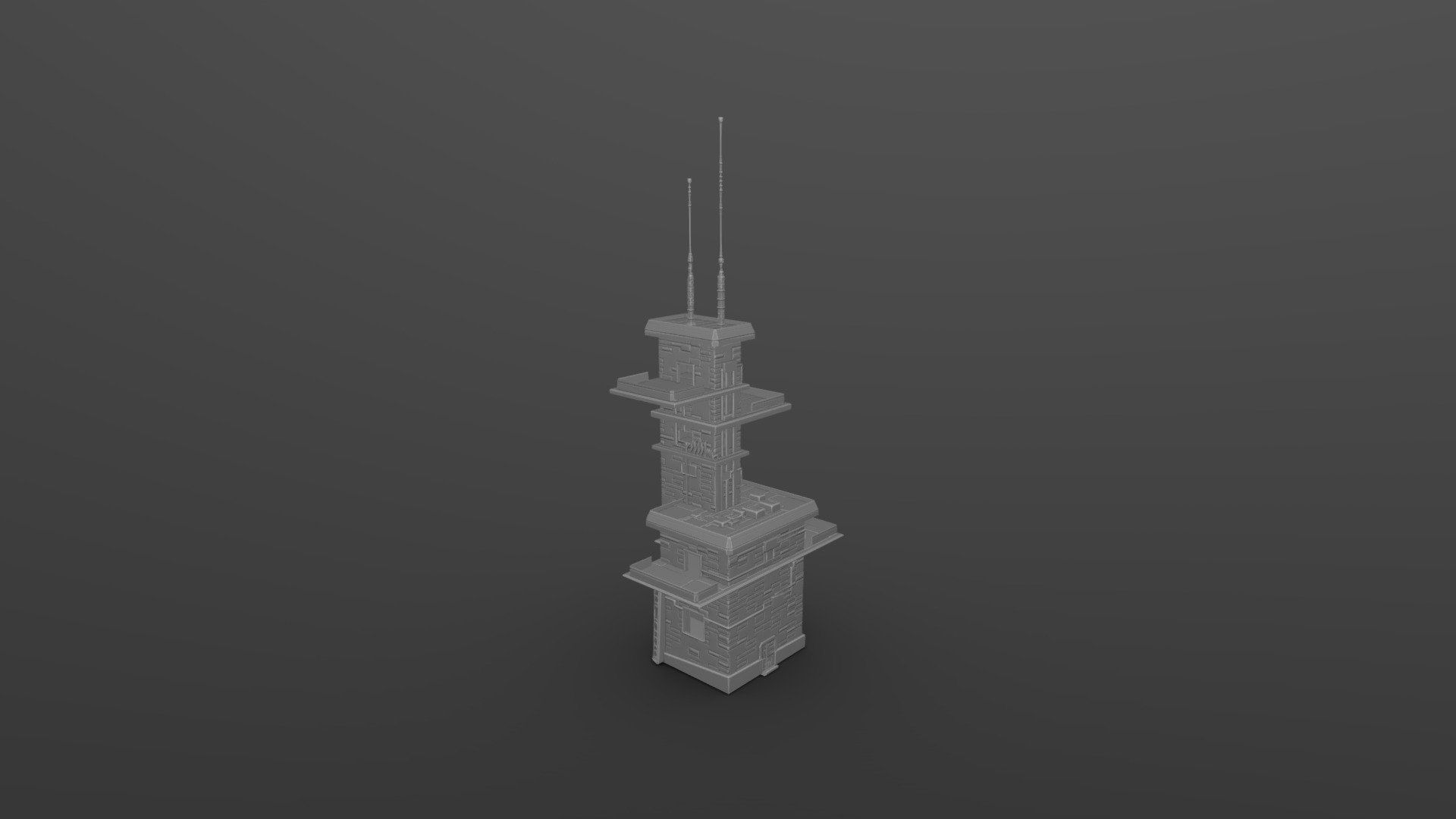 Sci-Fi Tower - 3D model by Sheephead Studios (@bcgocubs) [bb03fa7 ...